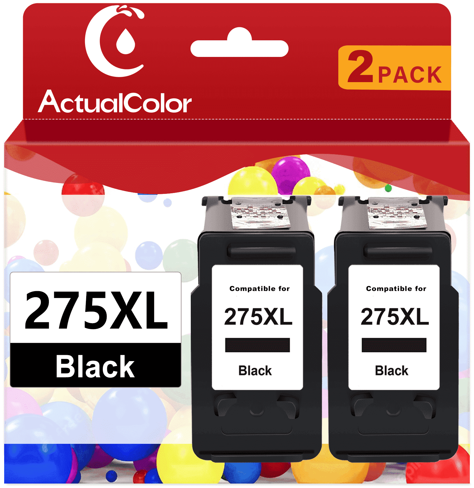 2Pack 275XL High Yield Black Ink Cartridge Combo for Canon PIXMA TS3520 ...