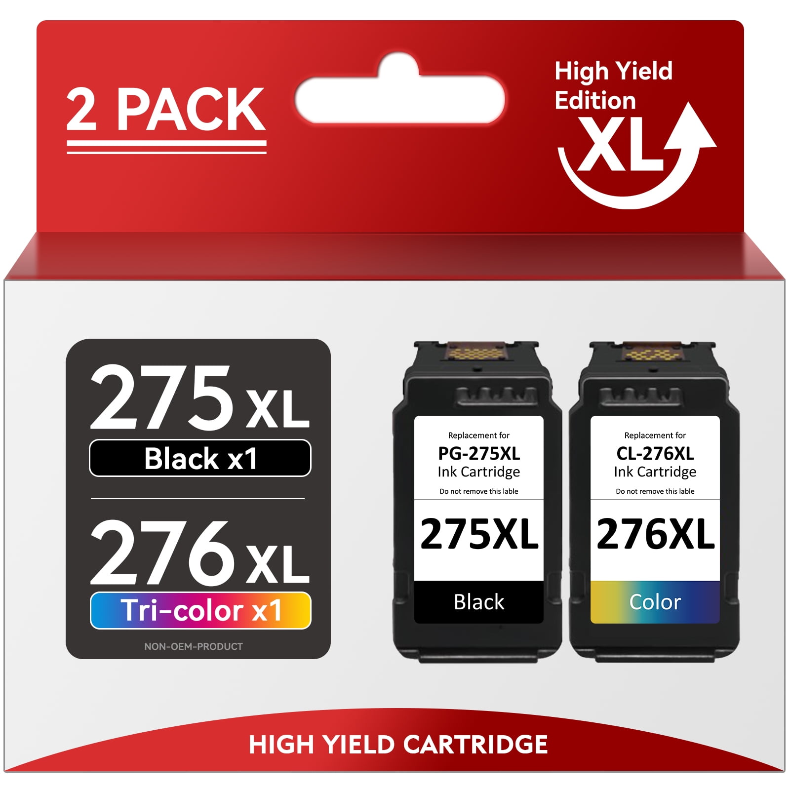 PG-275XL/CL-276XL Compatible for Canon Ink 275 and 276 Black and Color ...