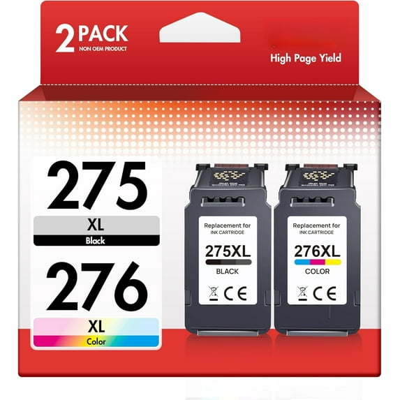 PG-275XL CL-276XL Replacement for Canon 275 and 276 Ink Cartridges for ...