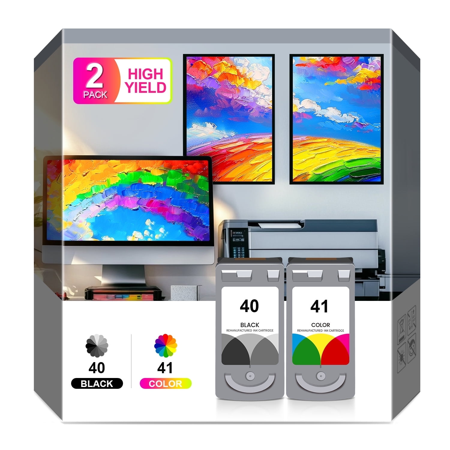 Canon 40 41 Ink Cartridges 40 ink 41 ink for Printer 40 41 Ink for Canon Ink 40 and 41 PG-40 CL ...