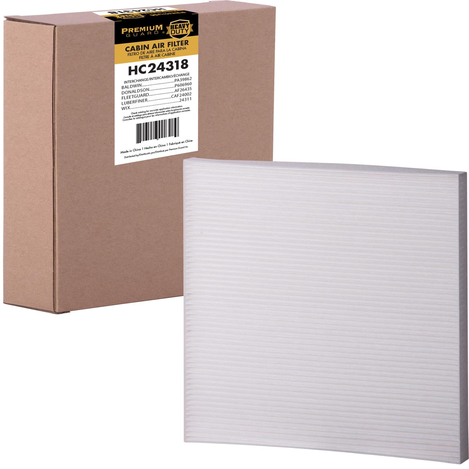PG HD Cabin Air Filter HC24318| Fits 1996-2021 Freightliner Cascadia ...