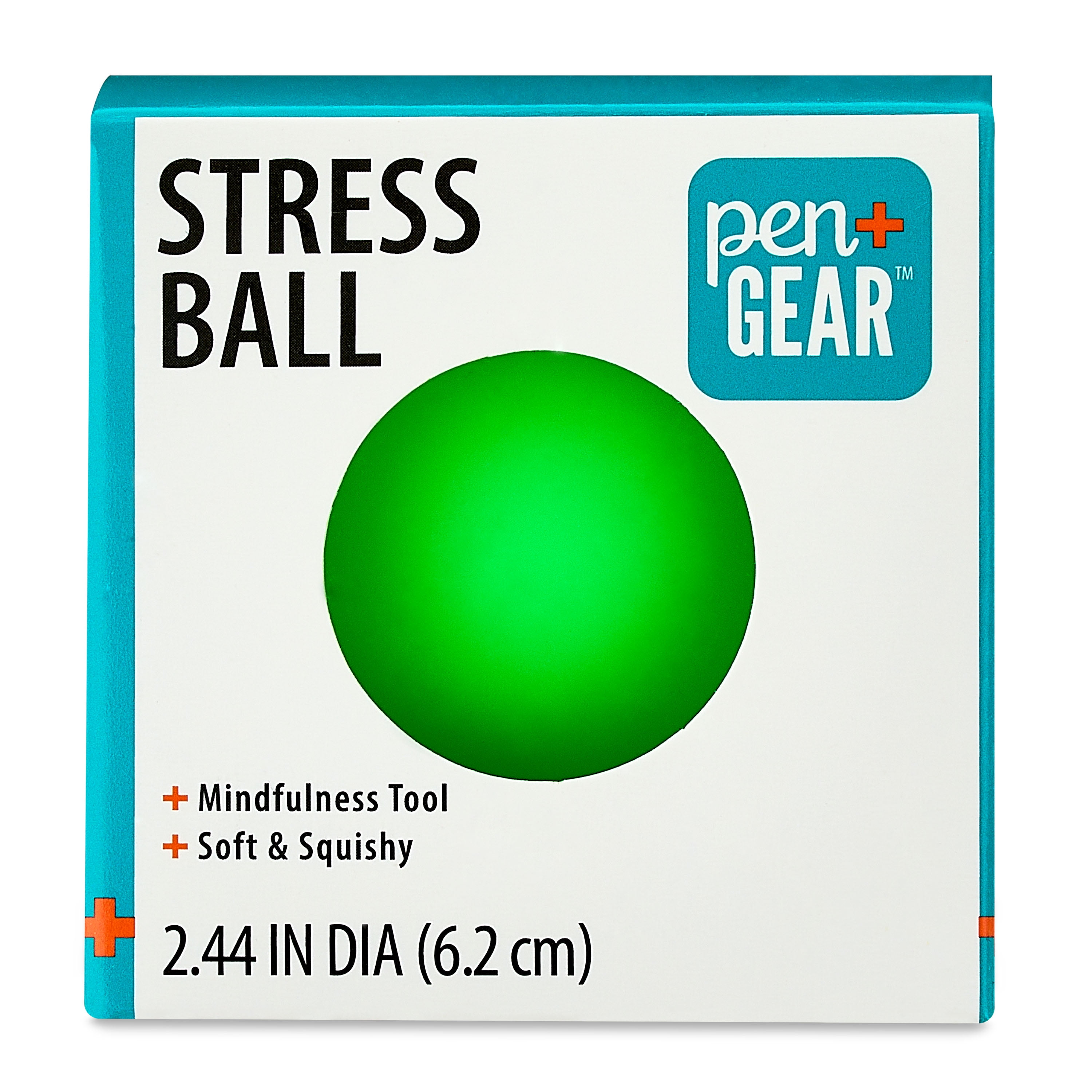 Pen+Gear Stress Ball, Green, 2.44-inch squishy mindfulness and fidget ...