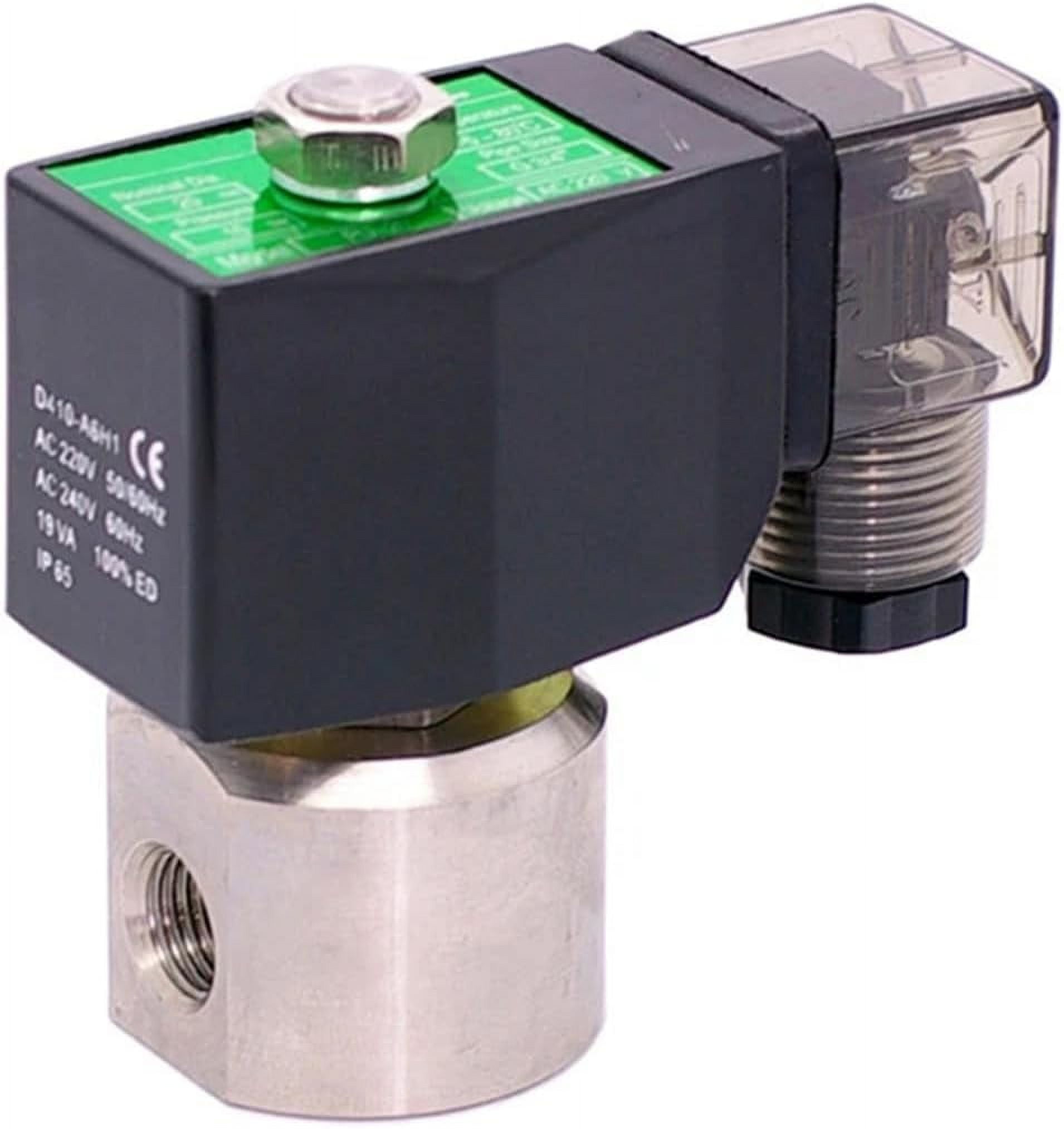 PG Series 2/2-Way Direct Acting/Pilot Type High Pressure Solenoid Valve 304 Stainless Steel 100/ ...