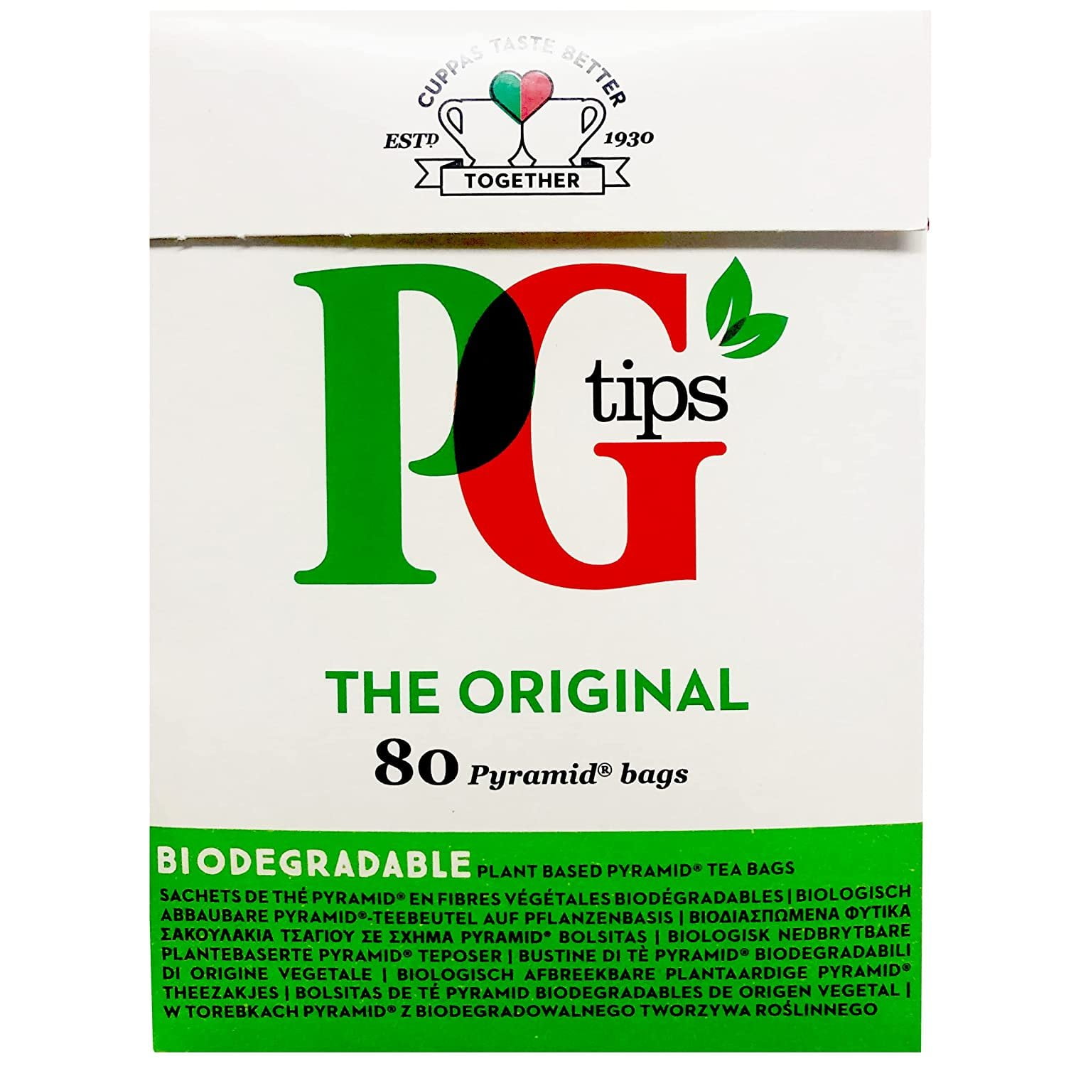 PG Tips Premium Black Tea, Rainforest Alliance Certified, Pyramid Bags ...