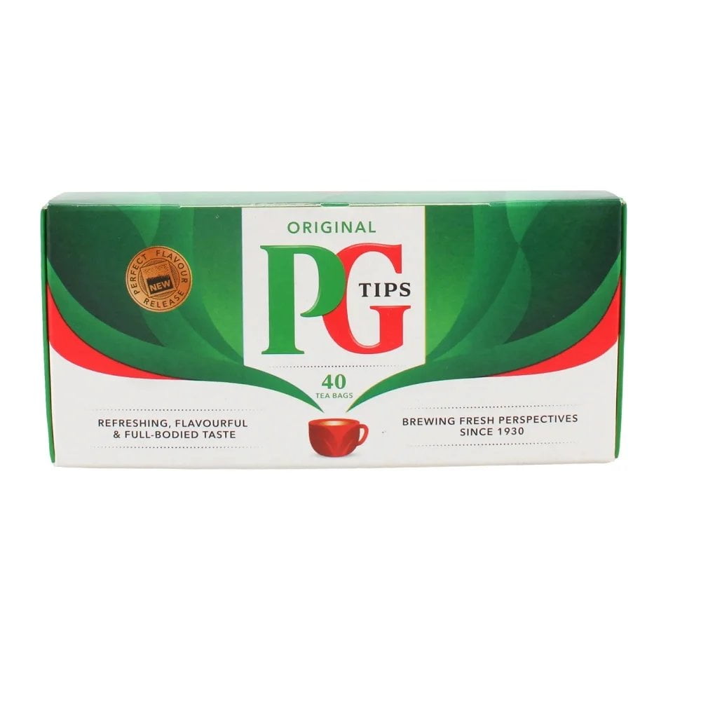 PG Tips Premium Black Tea, Pyramid Leaf Tea Bags, 40 Count - Walmart.com