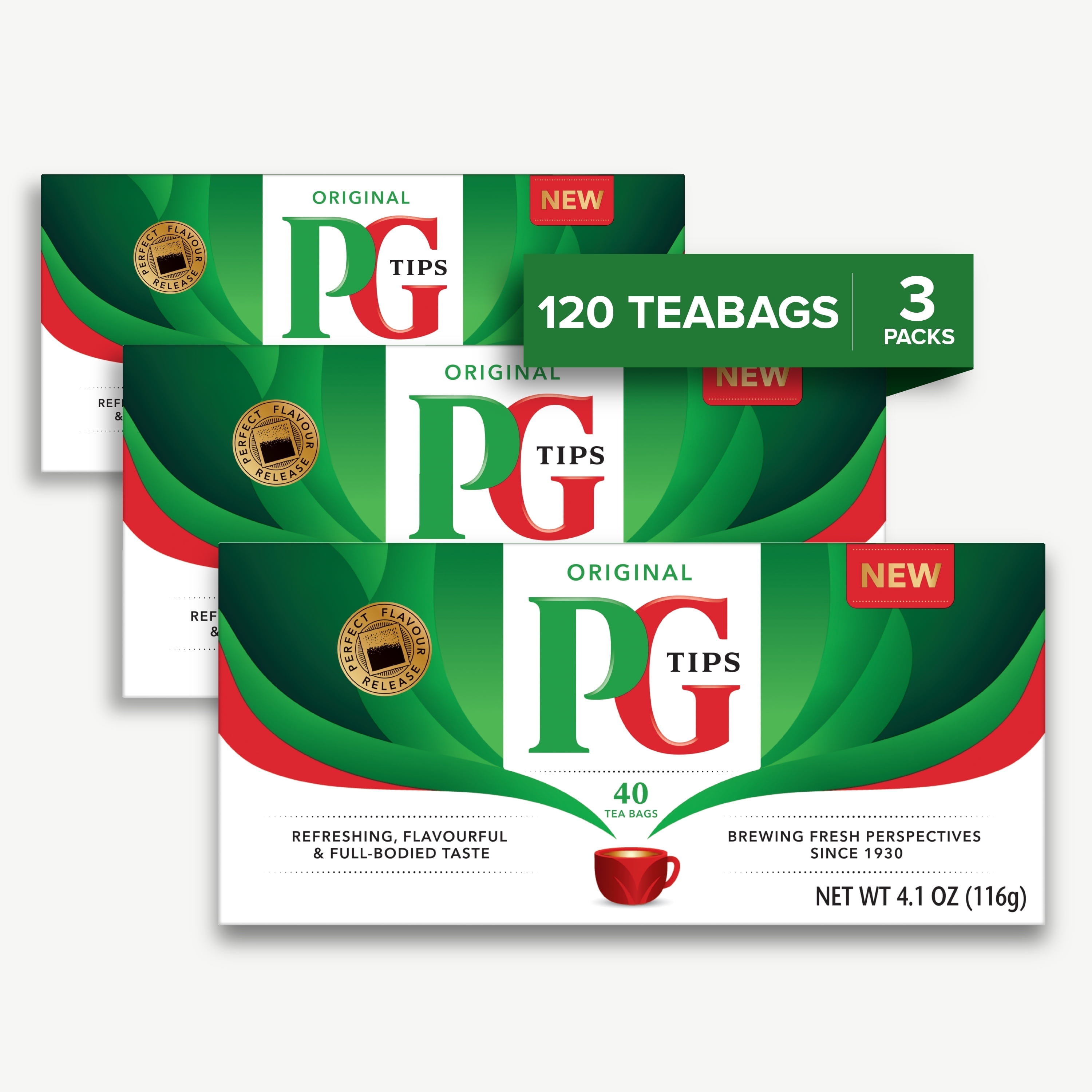PG Tips Premium Classic Black Tea, 120 Pyramid Tea Bags, Caffeinated ...