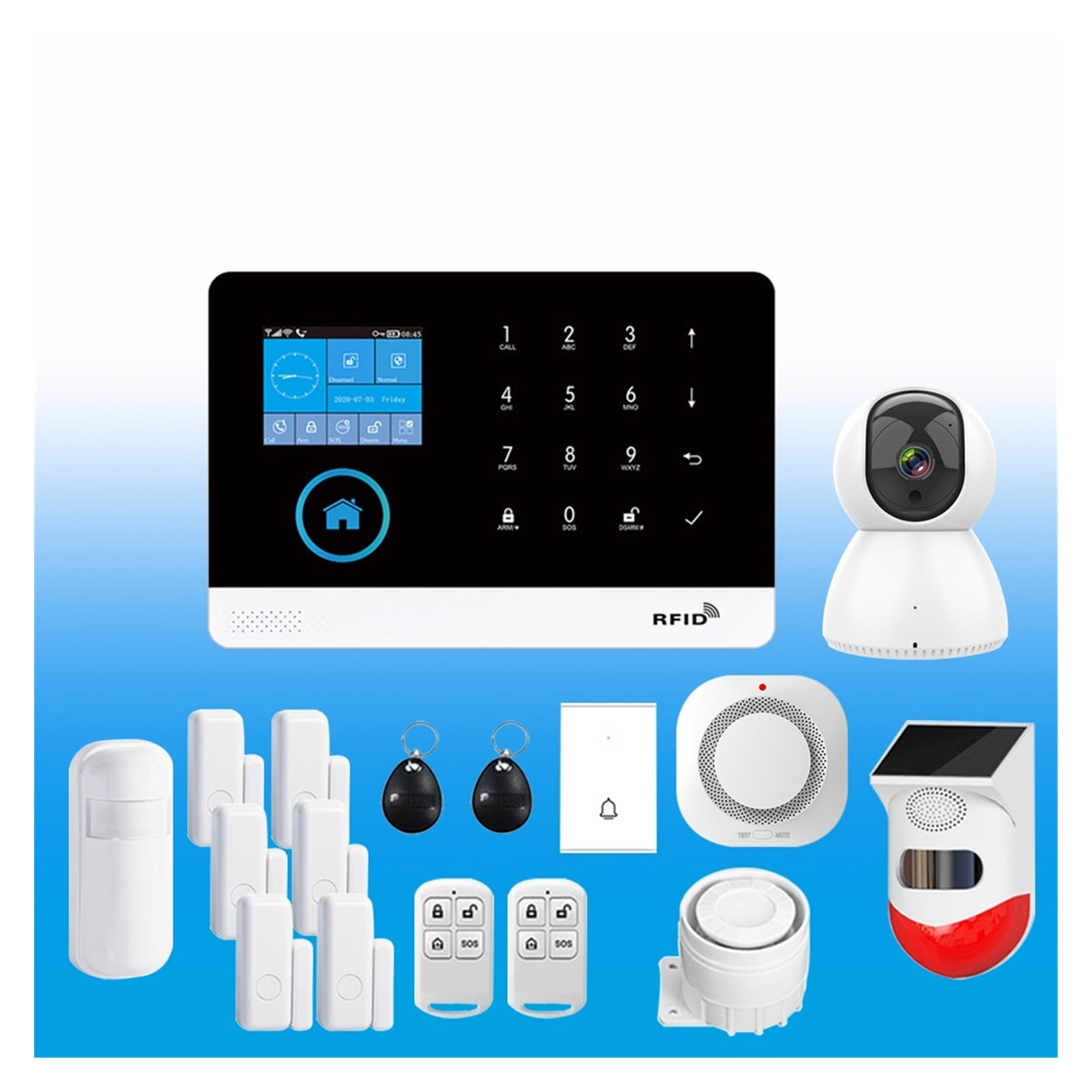 PG103 Alarm System For Home Burglar Security Tuya App Control 433MHz ...