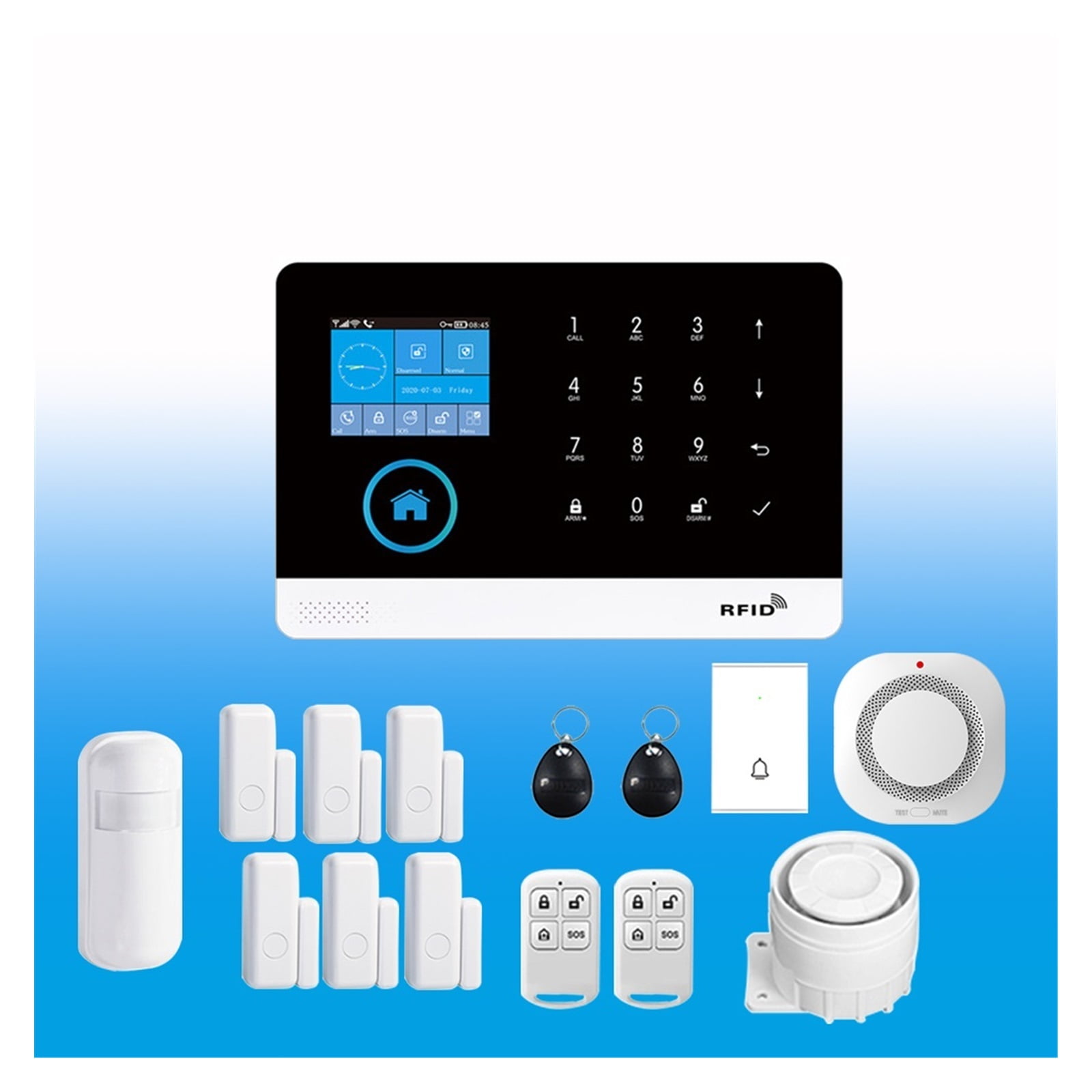PG103 Alarm System For Home Burglar Security Tuya App Control 433MHz ...