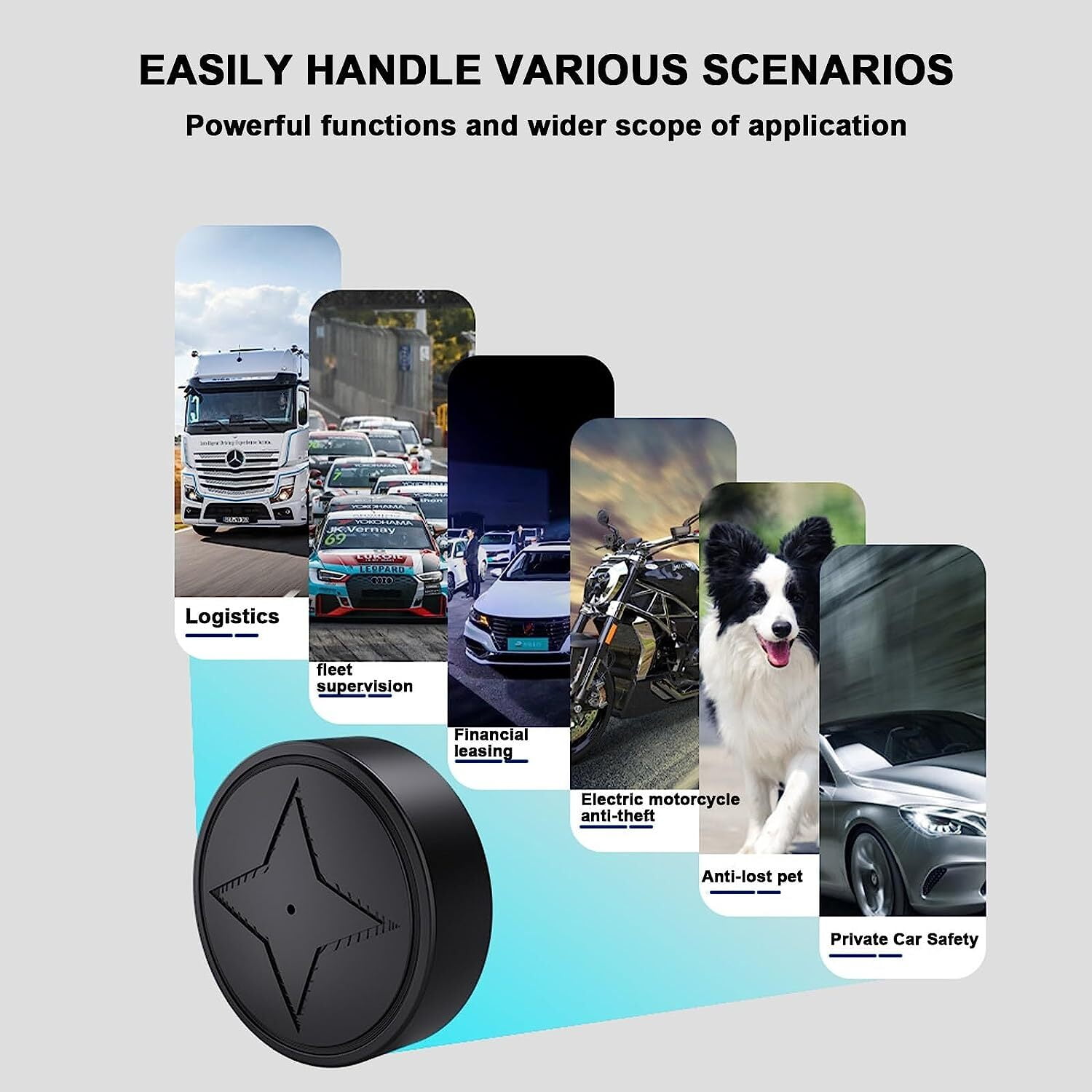 PG12 GPS Tracker Strong Magnetic Car Vehicle Tracking Anti-Lost, Multi ...