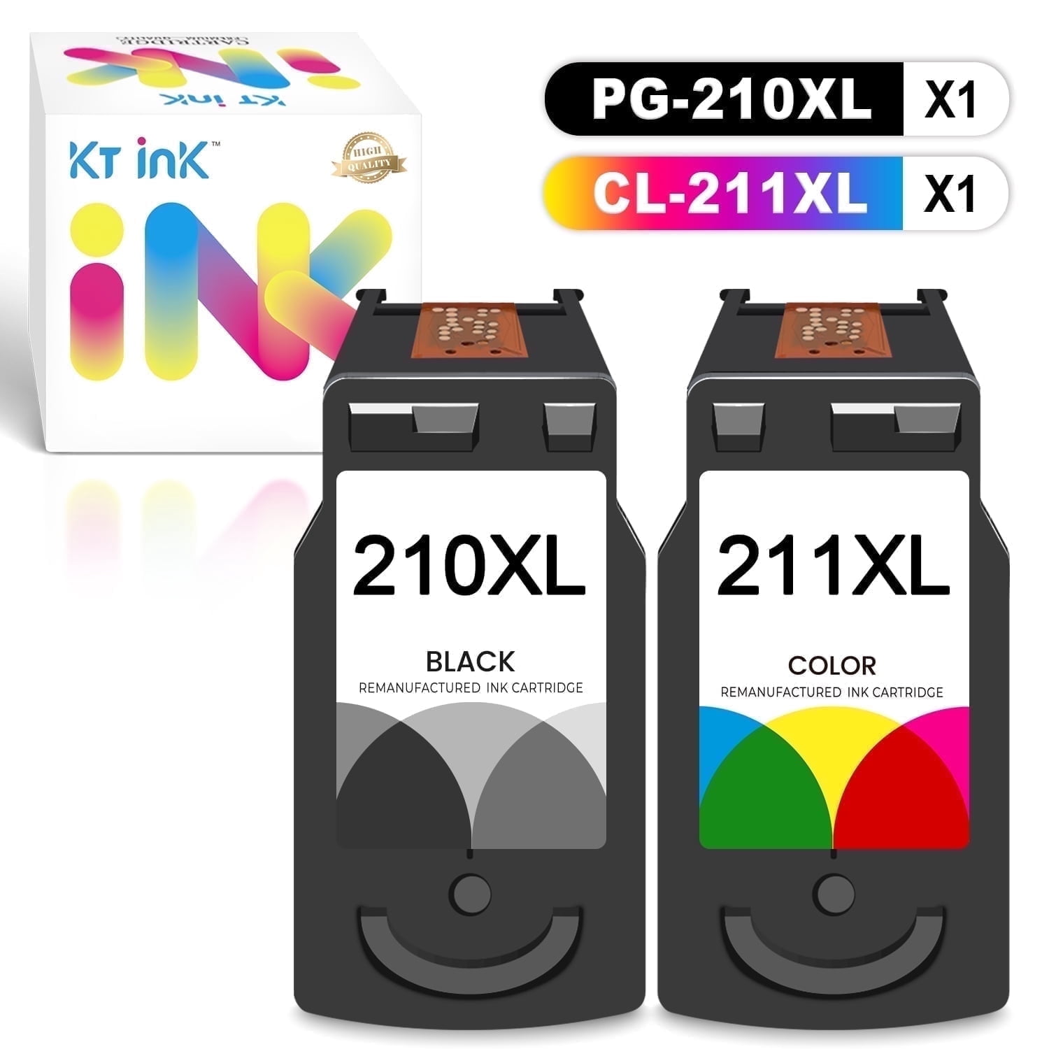 PG210XL Black CL211XL Color Ink Cartridges for Canon 210XL 211XL for ...