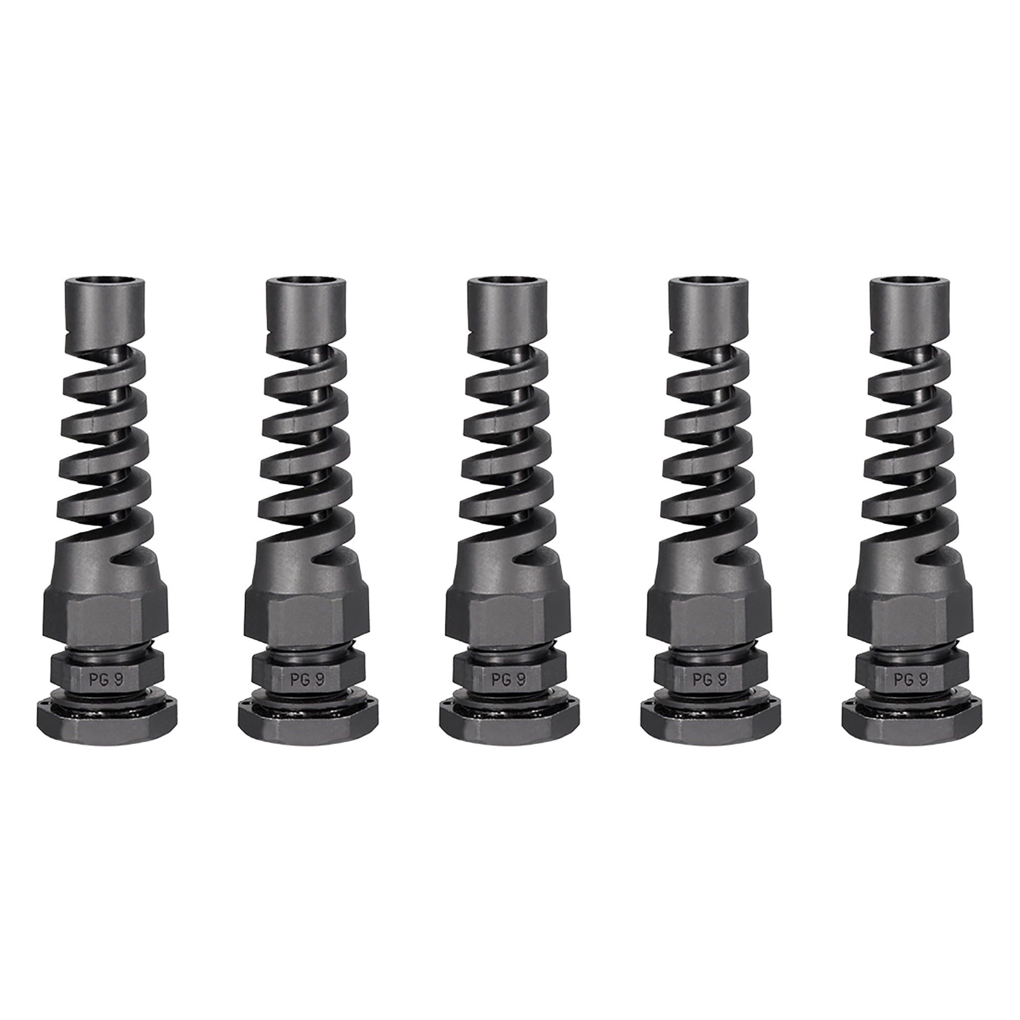 PG9 Cable Gland Waterproof IP68 Nylon Joint Adjustable Locknut with ...