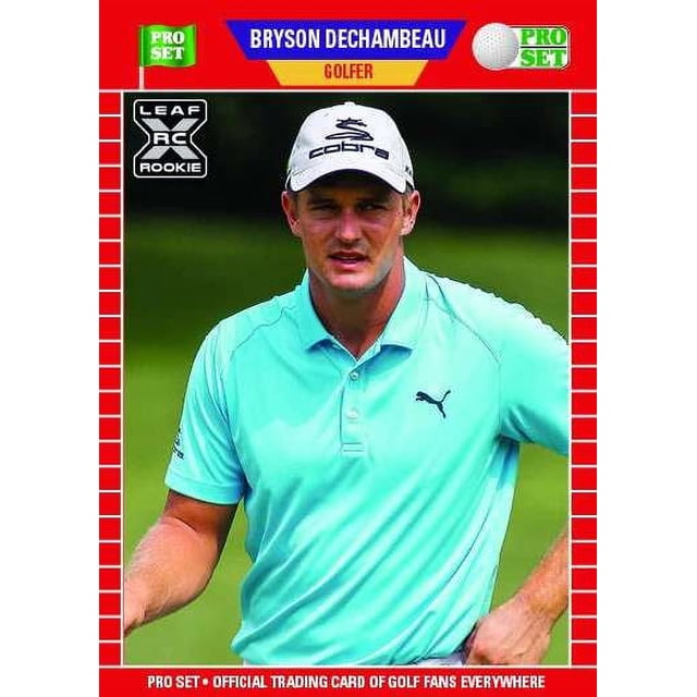PGA 2021 Pro Set Golf Bryson Dechambeau Trading Card (XRC Rookie Card ...