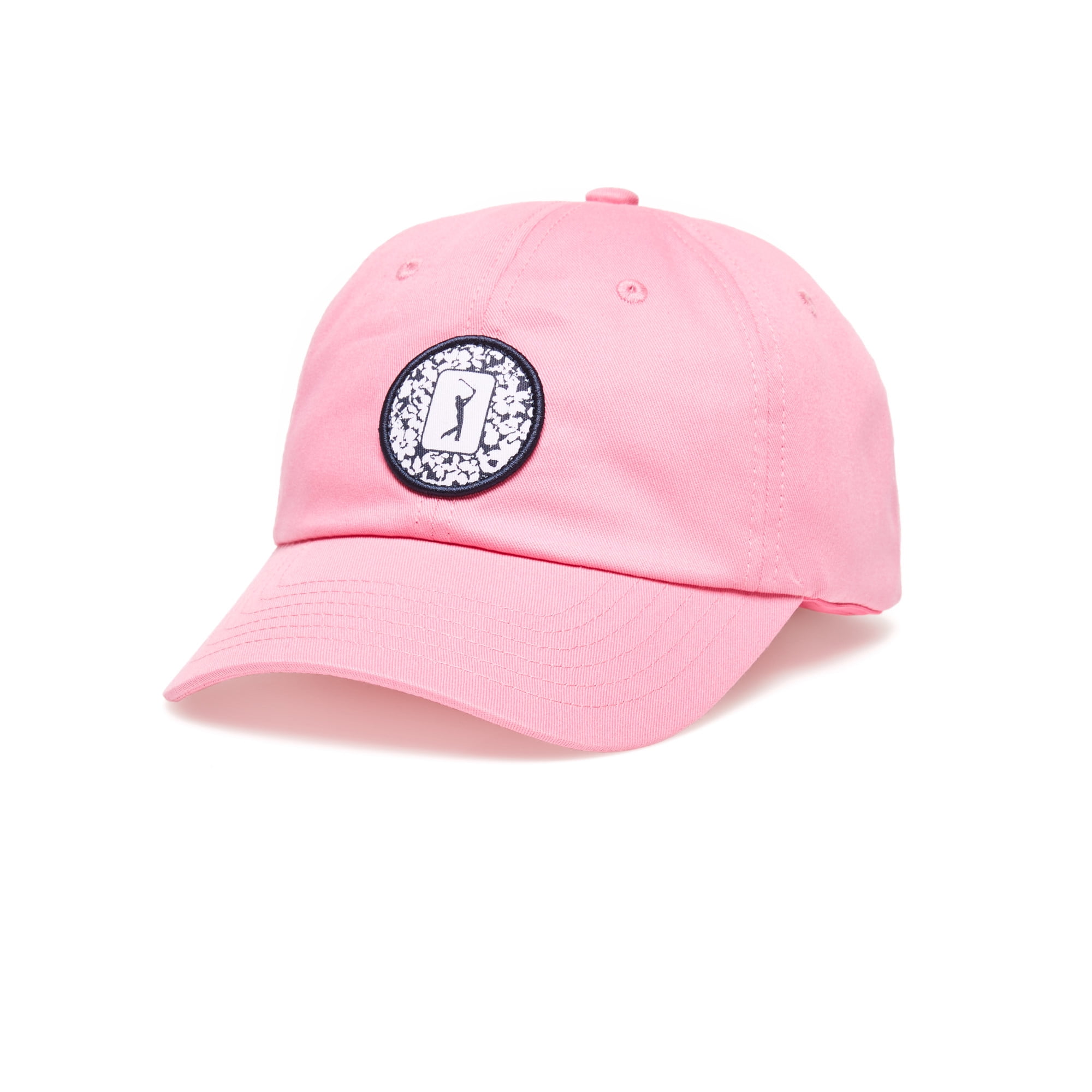 PGA Tour Classic Cap With Floral Patch, Pink - Walmart.com