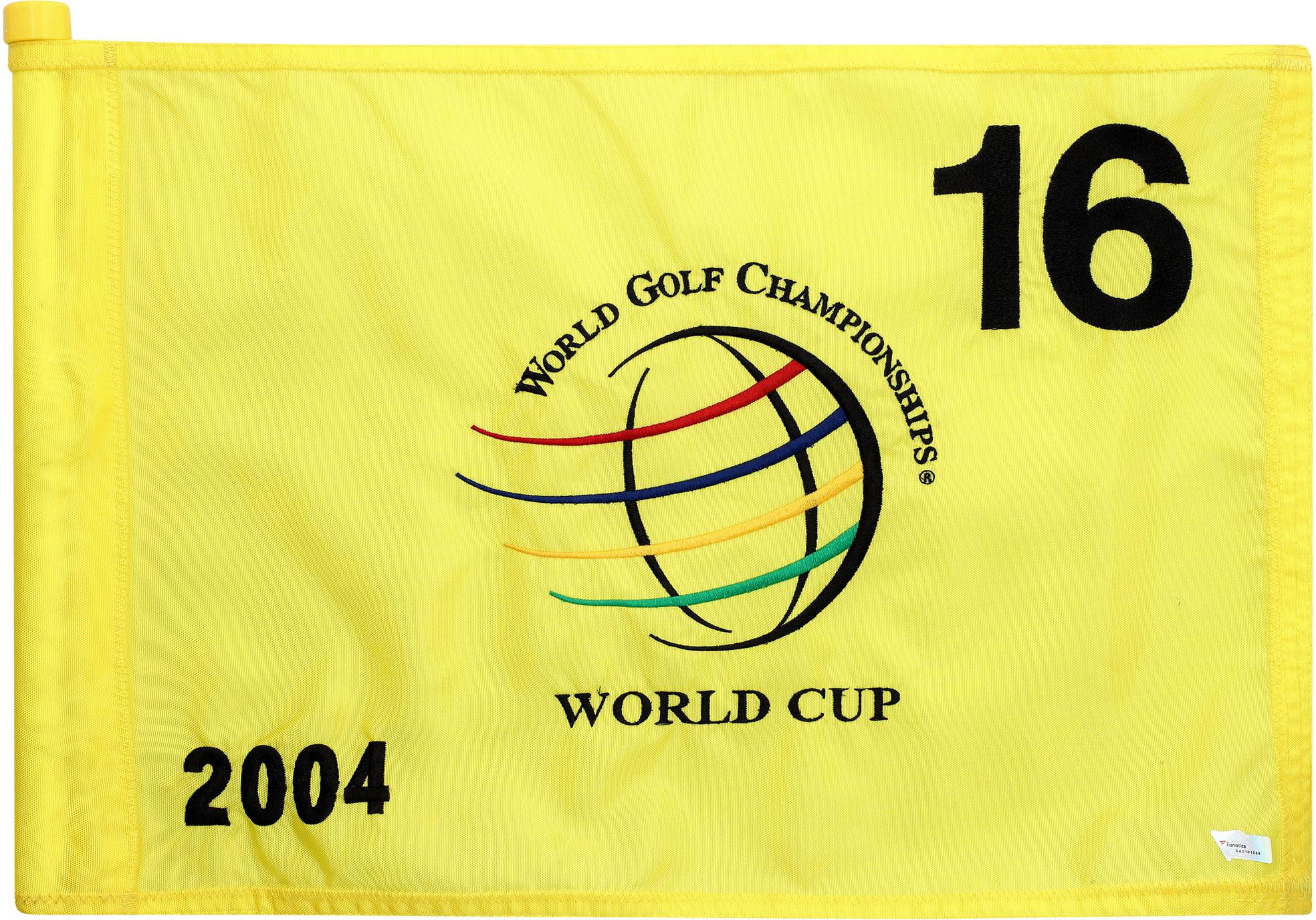 PGA Tour Event-Used #16 Yellow Pin Flag from The World Cup Tournament ...