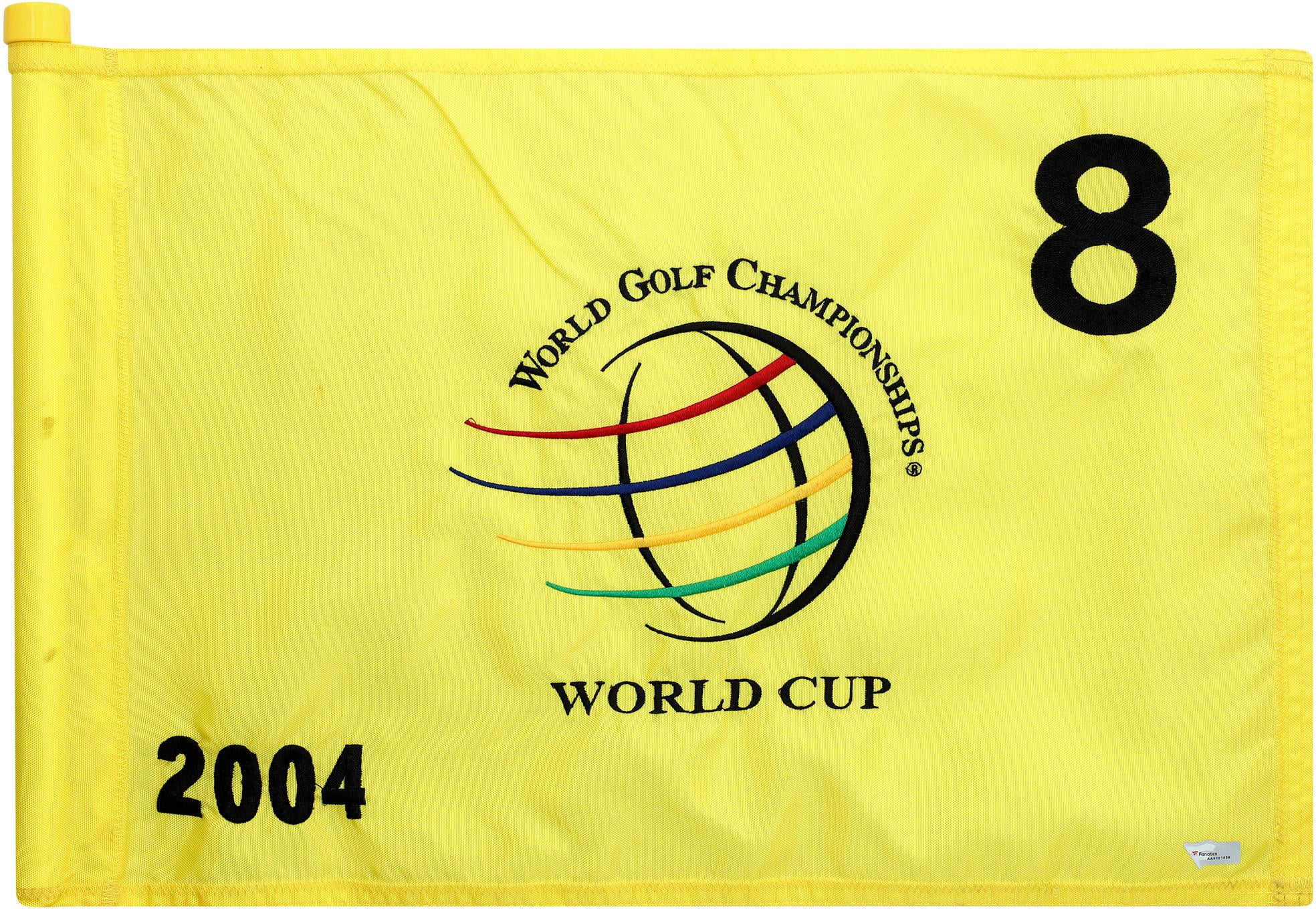 PGA Tour Event-Used #8 Yellow Pin Flag from The World Cup Tournament on ...