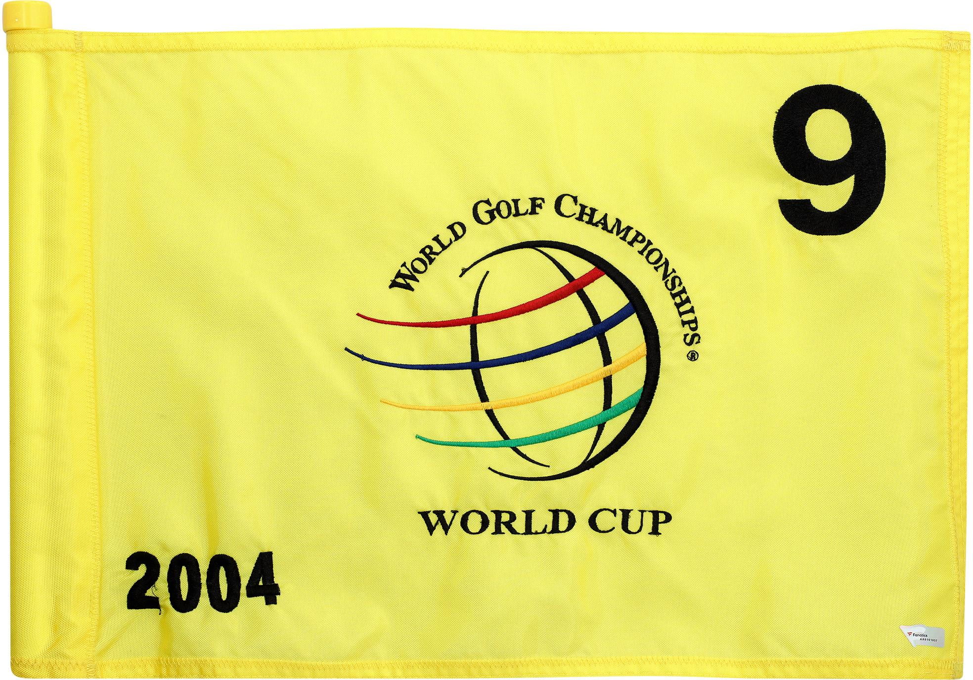 PGA Tour Event-Used #9 Yellow Pin Flag from The World Cup Tournament on ...