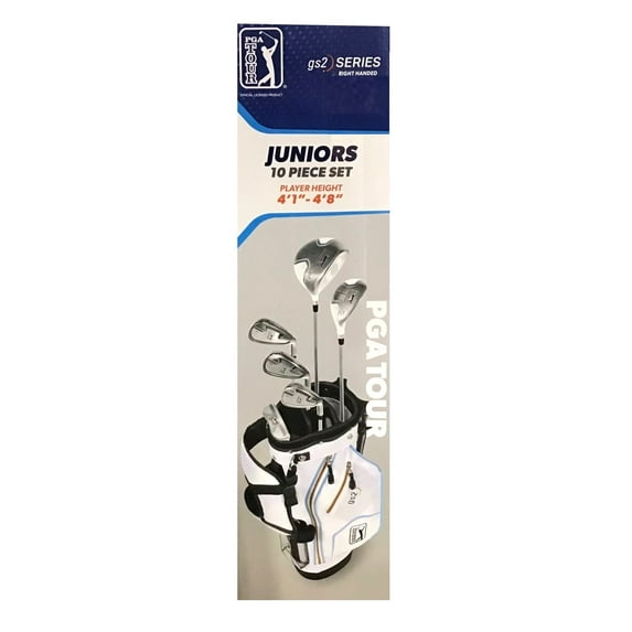 PGA Tour GS2 Series LH202212 - 10 Piece Right Handed Junior Golf Club ...