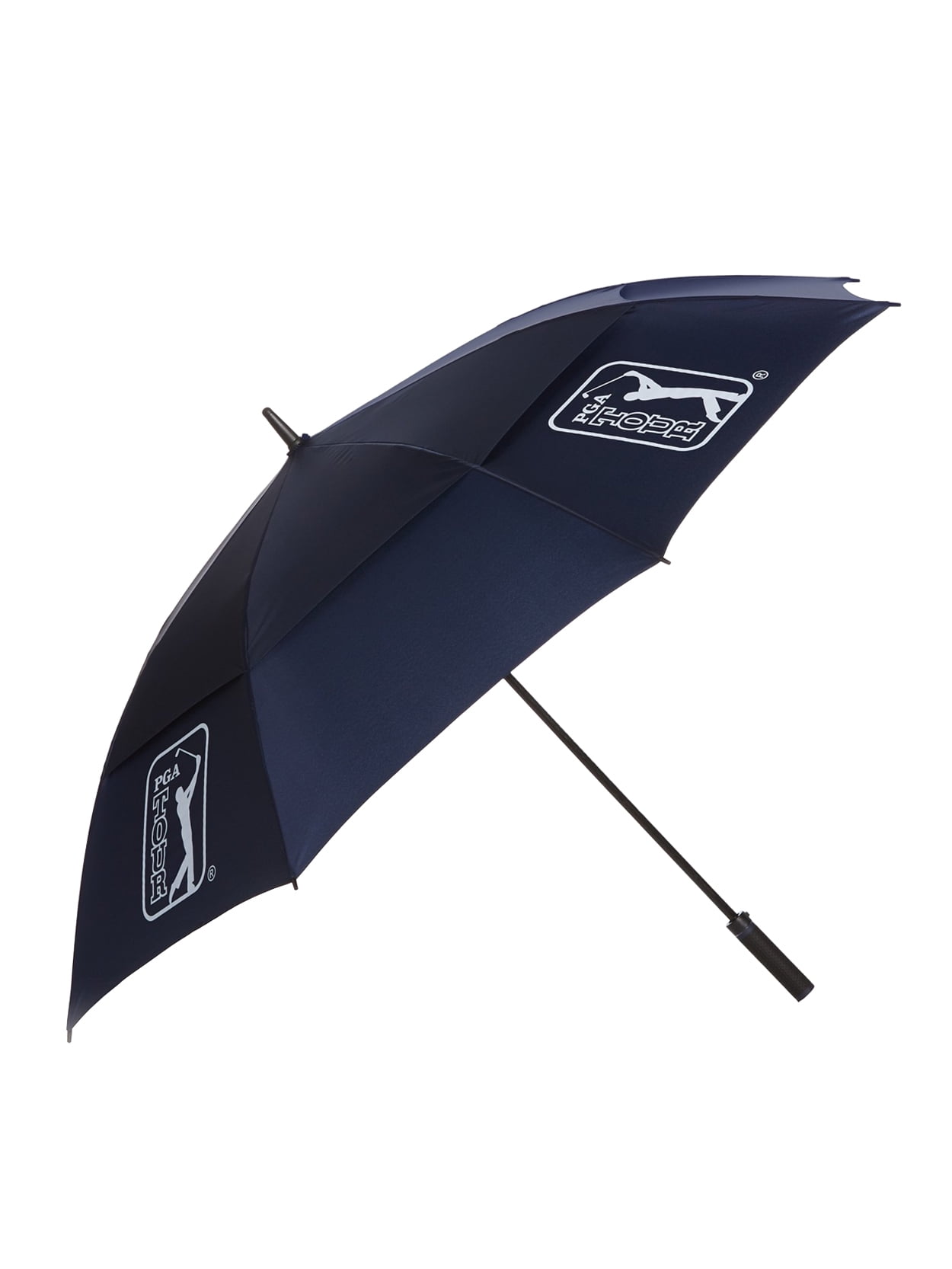 PGA Tour 68-inch Dual Canopy Automatic Open Golf Umbrella, Navy ...
