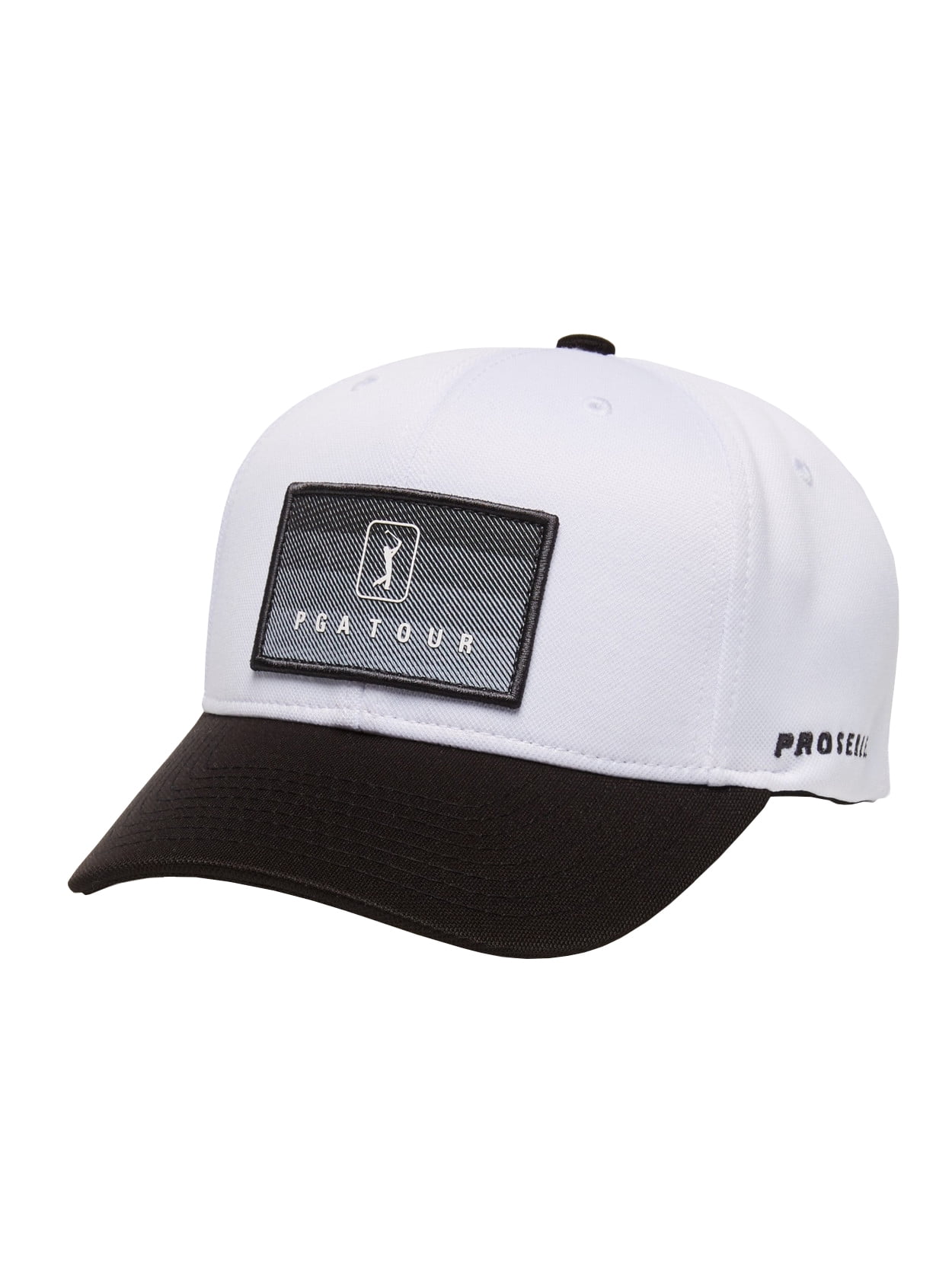 PGA TOUR Men's Adjustable Fade Golf Hat, Bright White, 100% Polyester ...