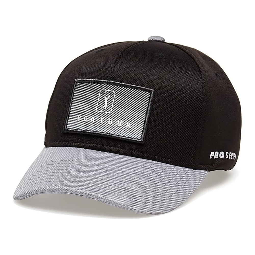 PGA Tour Men's Adjustable Fade Golf Hat, Caviar Black - - Walmart.com