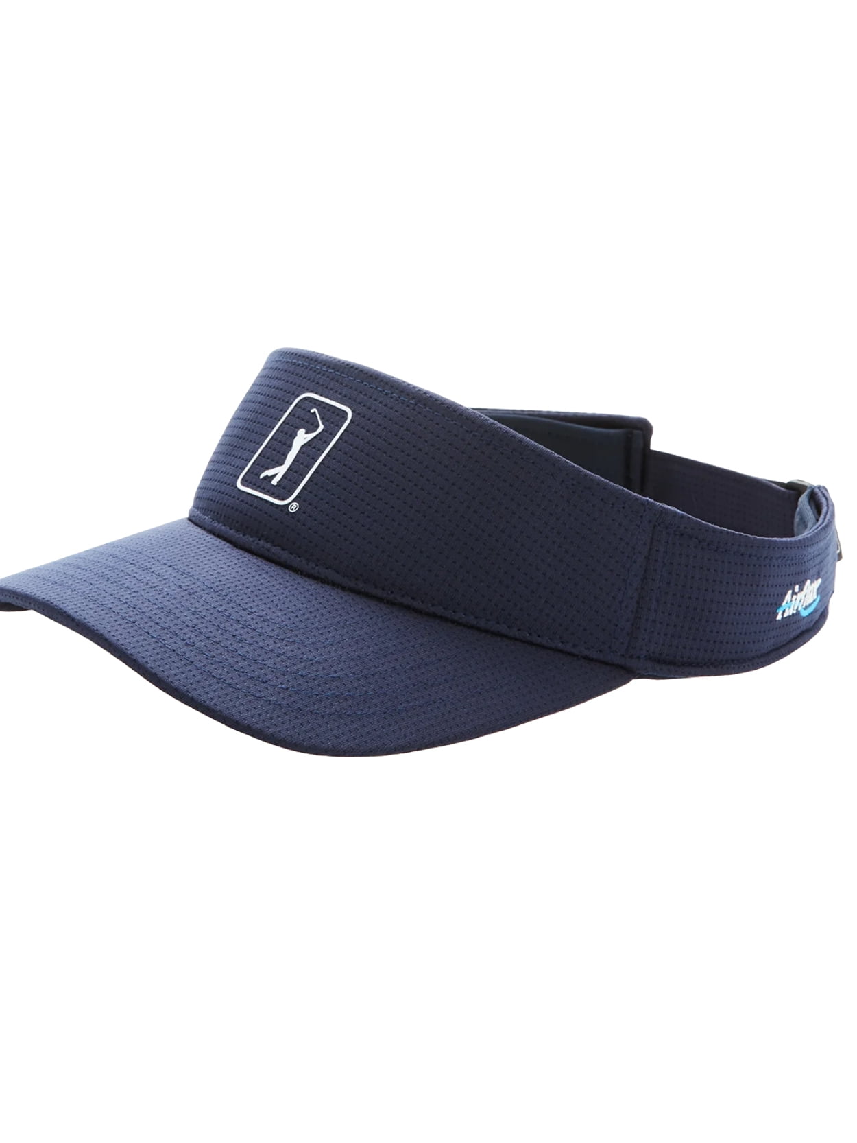 PGA Tour Men's Airflux Mesh Adjustable Golf Visor, Peacoat - - Walmart.com