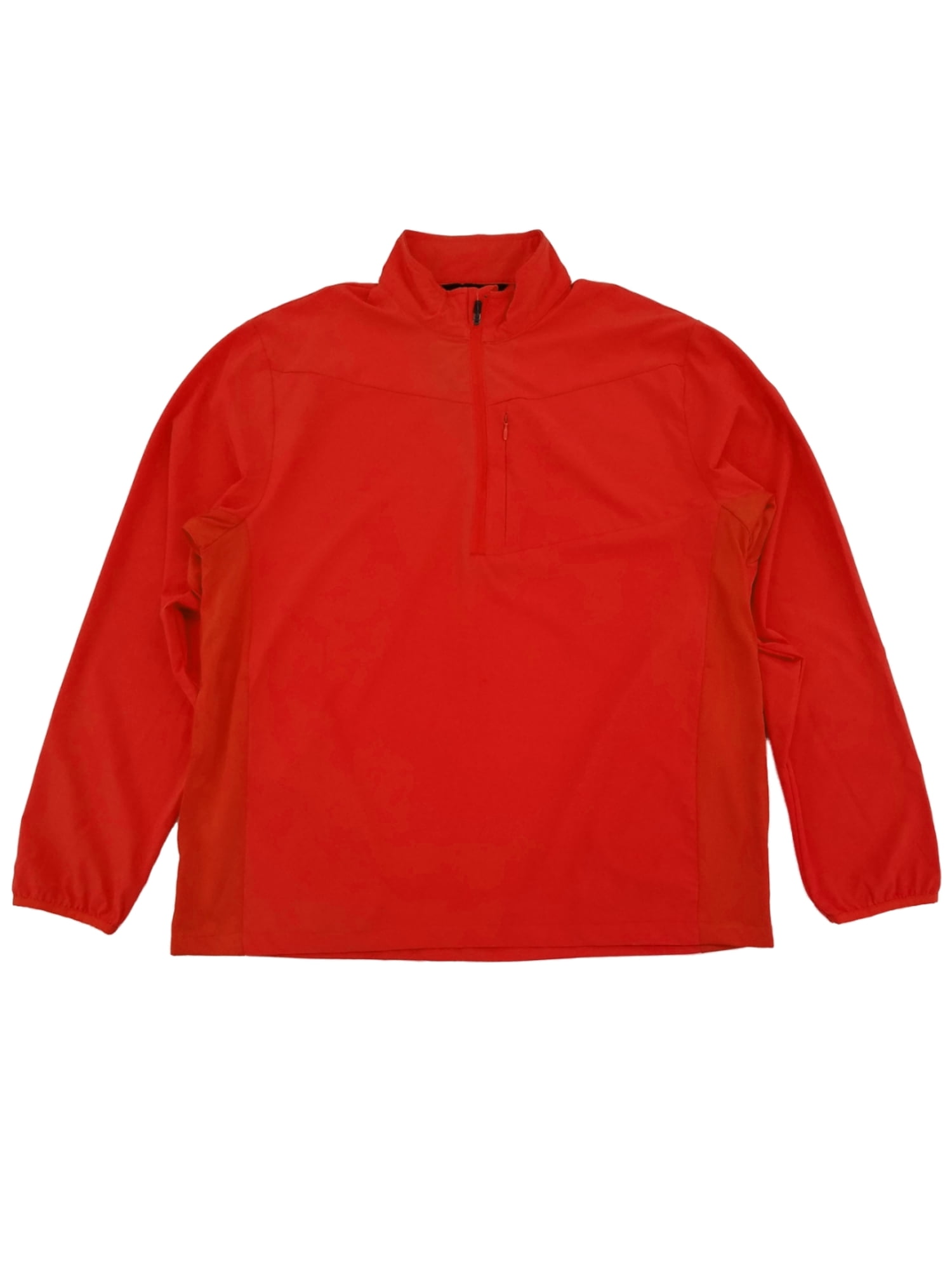 PGA Tour Mens Flame Scarlet Long Sleeve Half Zip Pullover Golf Jacket ...
