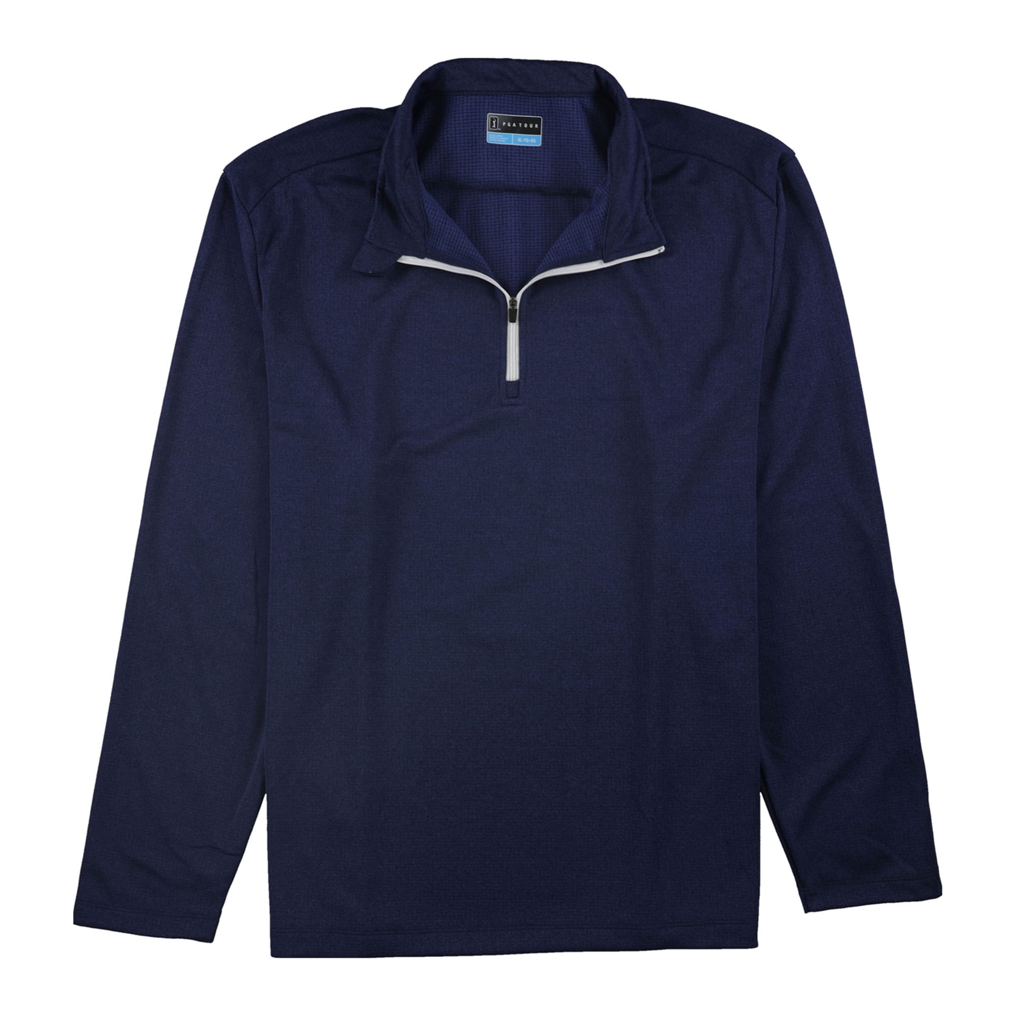 PGA Tour Mens Thermal Flux 1/4 Zip Rugby Polo Shirt, Blue, XX-Large ...