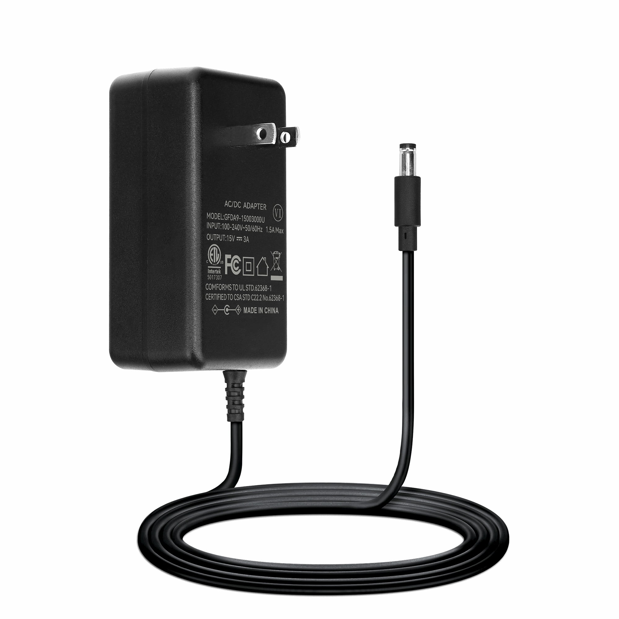 PGENDAR 15V 3A Charger Replacement for Turtlebox Speaker Gen 2 & Gen 3 ...