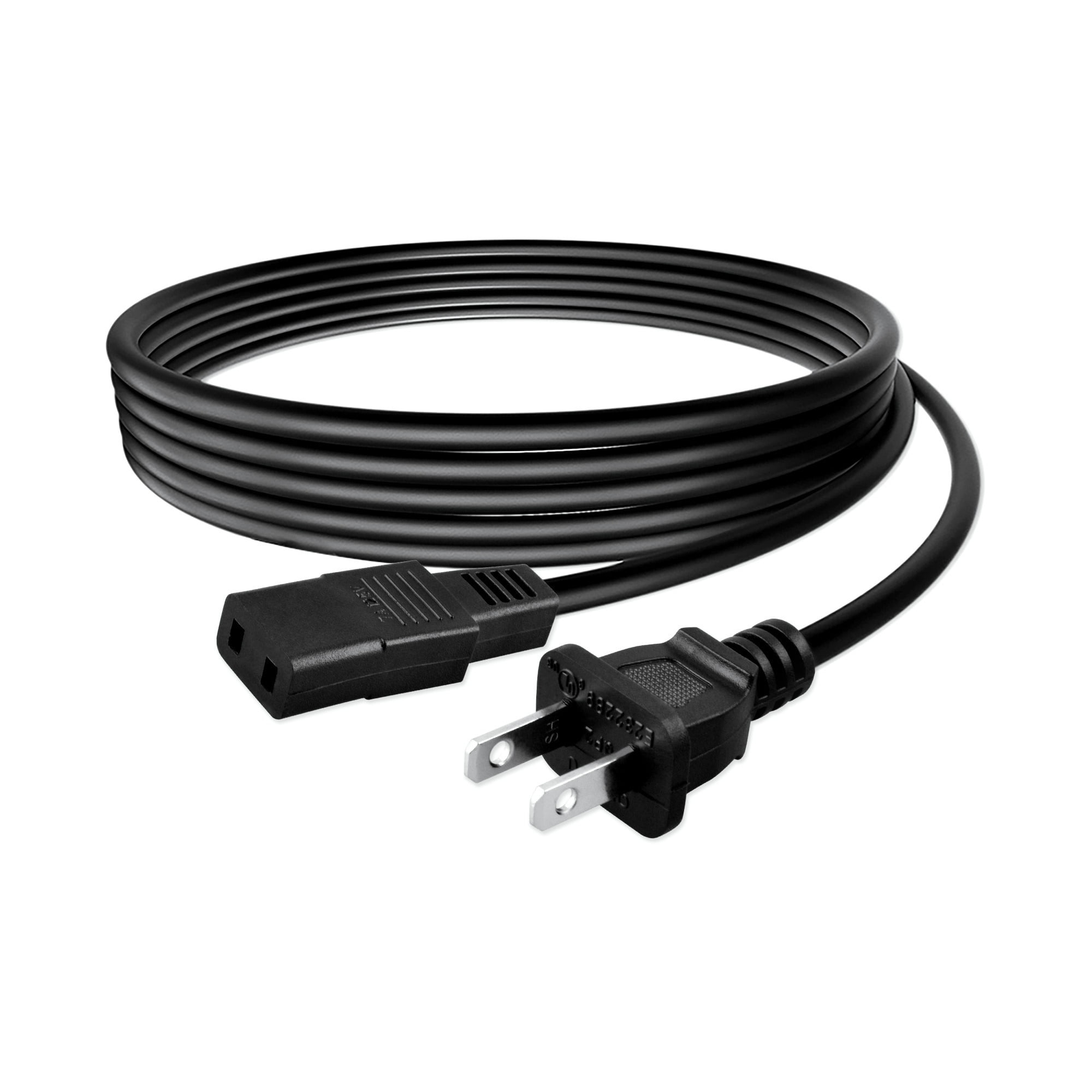 PGENDAR 8ft 2-Prong Square AC Power Cord Cable Lead for Roland Juno HP ...