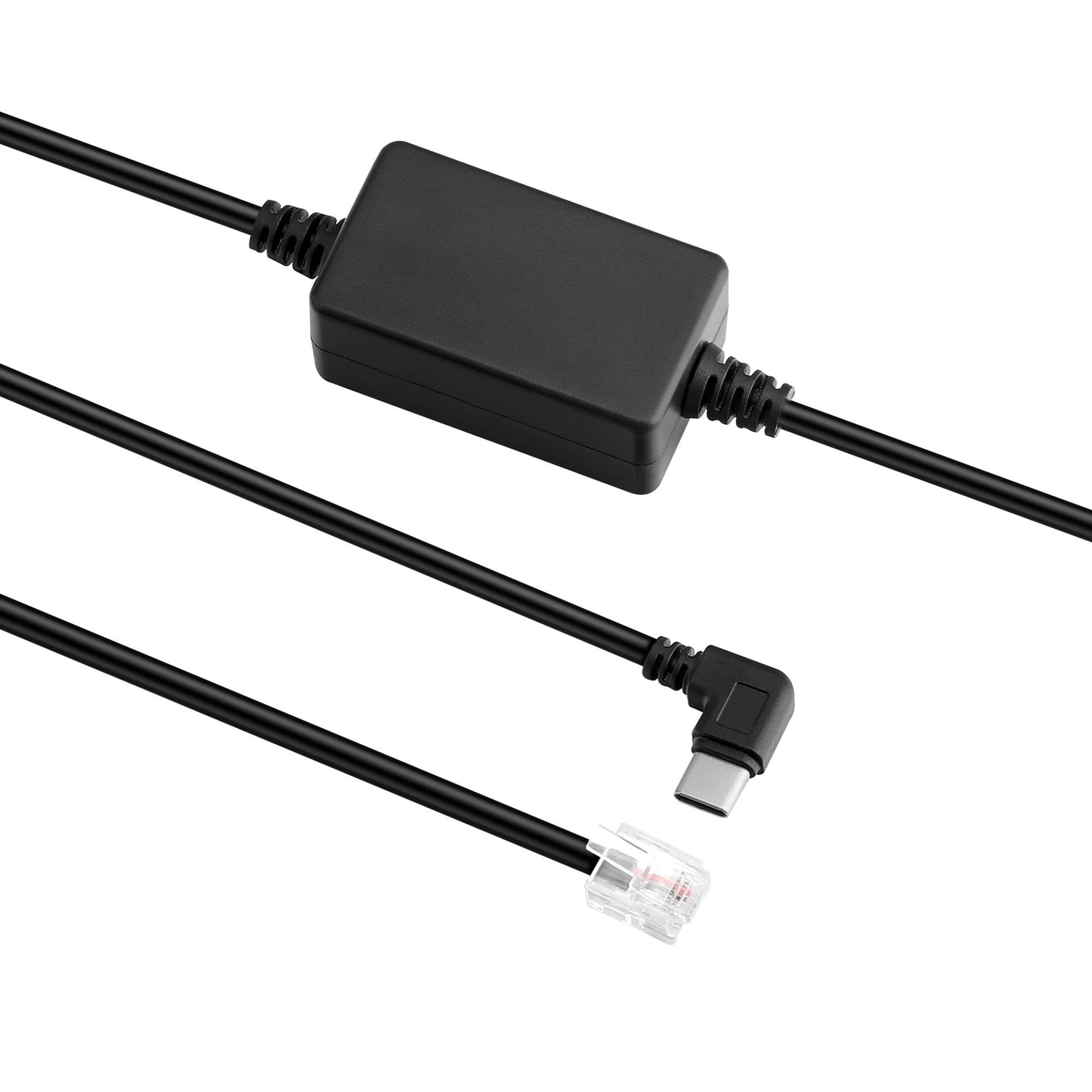 PGENDAR Detector Cable,USB C to RJ11 Plug Cable,Replacement Power Cable ...