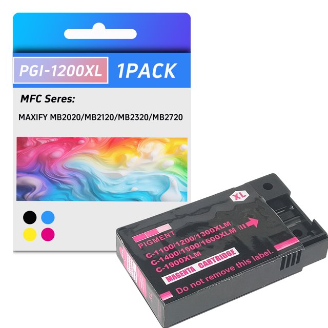 PGI-1200XL Ink Cartridges 4-Pack (PGI-1200XL 1Black/1Cyan/1Magenta ...