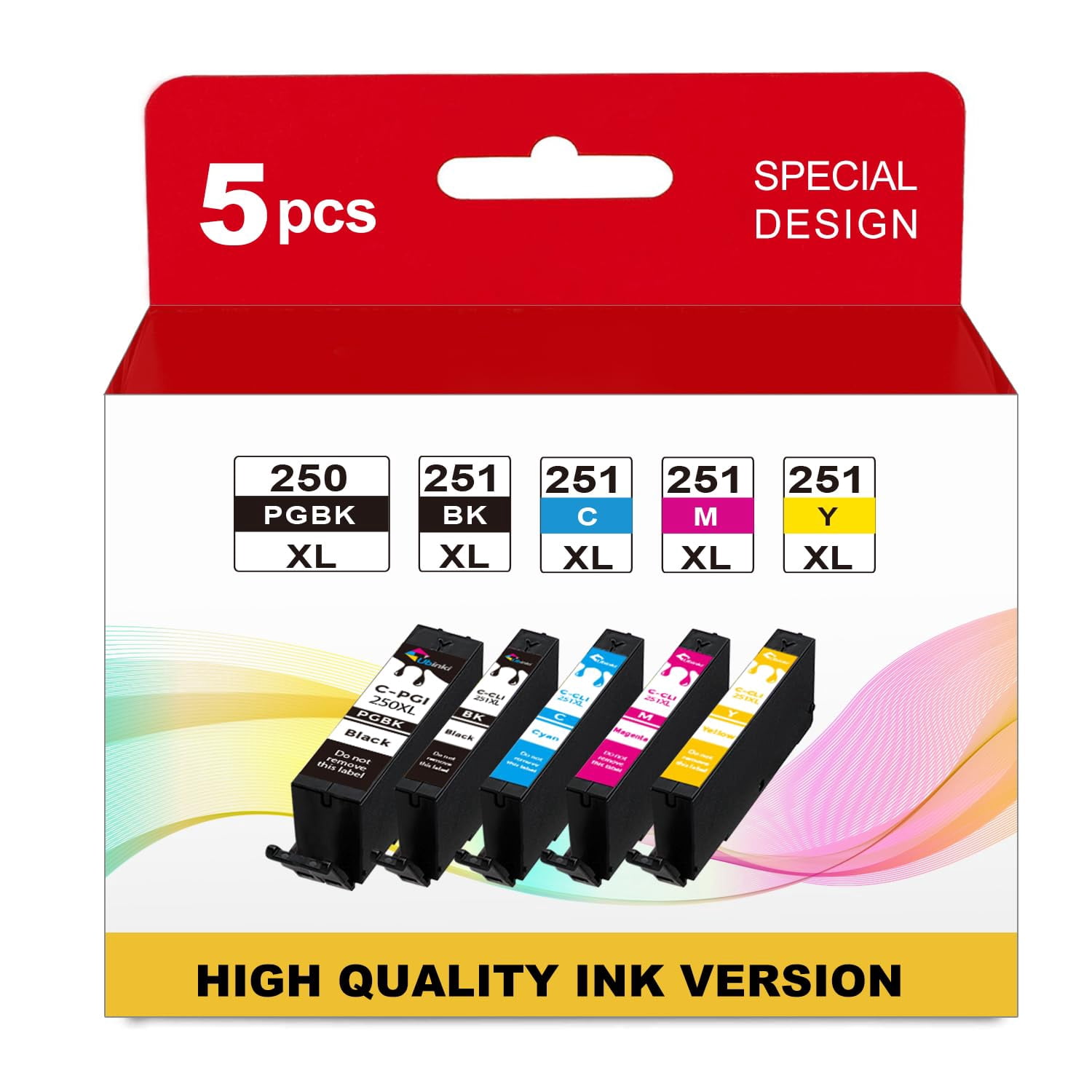 PGI-250XL CLI-251XL Compatible Ink Cartridge Replacement for Canon Ink ...