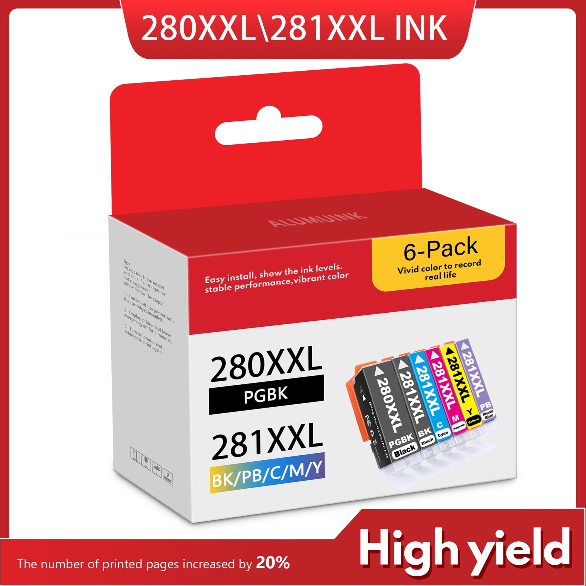 Canon PG-275XL CL-276XL Replacement Ink Cartridges for PIXMA TR4720 ...