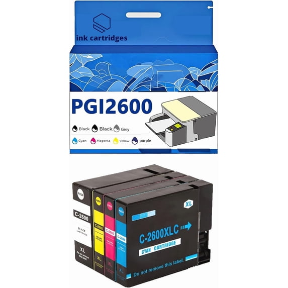 PGI2600 PGI-2600XL Ink Cartridges Compatible for Canon IB4060 MB5060 ...