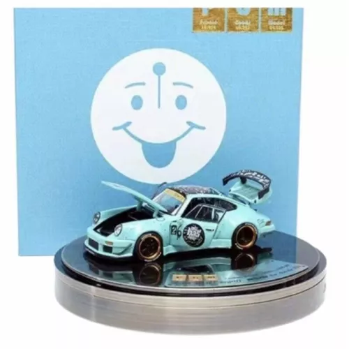 PGM 1:64 RWB 930 LighBlue With Smile Diecast Model Car - Walmart.com