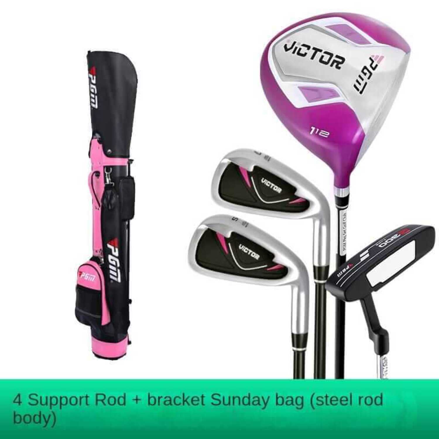 PGM Women Golf Clubs Iron Complete Set With Bag L Grade Carbon Shaft ...