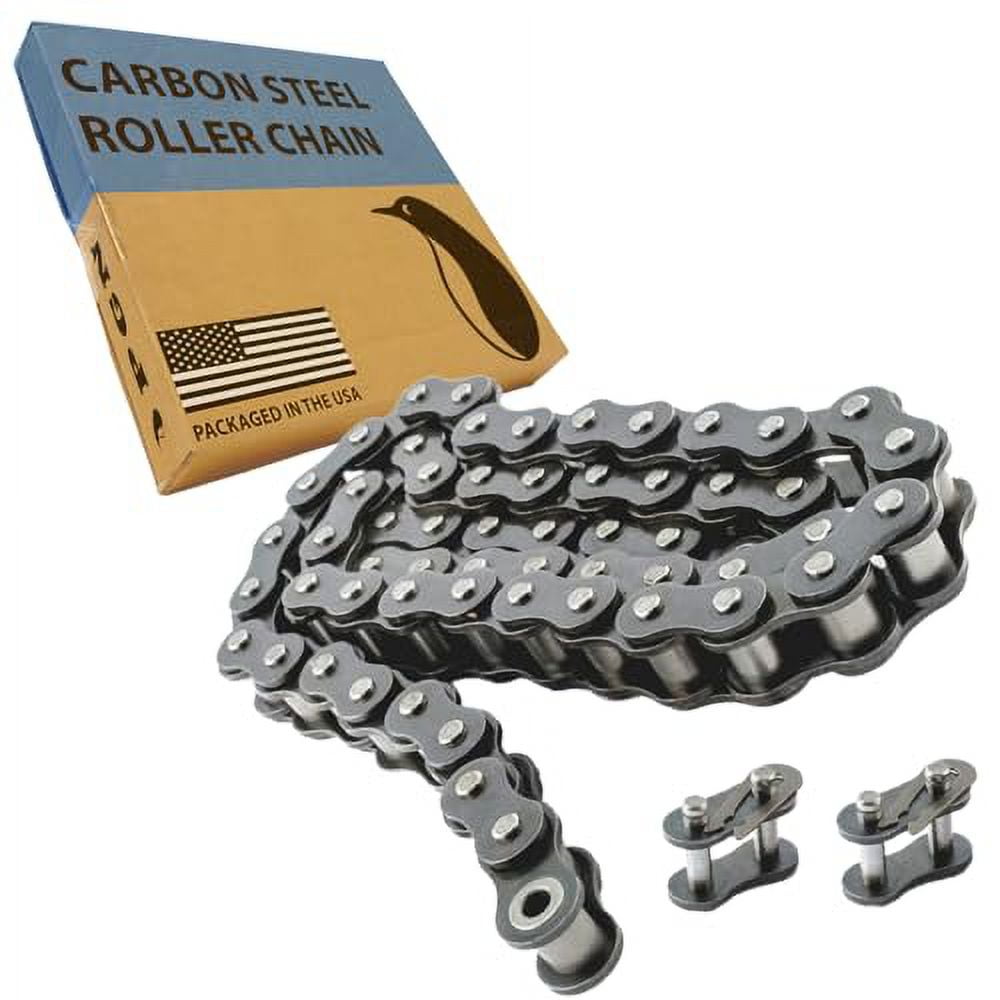 PGN #120 Roller Chain - 10 Feet + 2 Free Connecting Links - Carbon ... PGN #120 Roller Chain - 10 Feet + 2 Free Connecting Links - Carbon ...