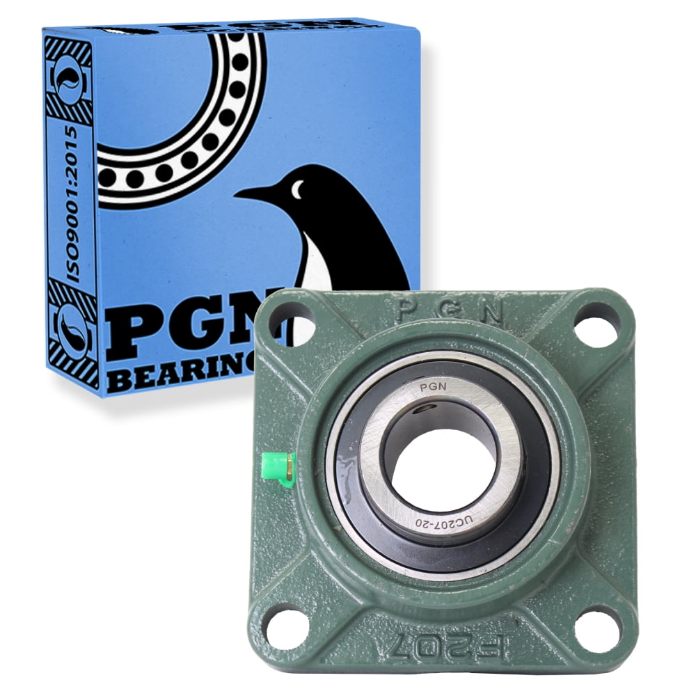 PGN UCF 207-20 Pillow Block Bearing - Square Flange Mounted Pillow Block Bearings - Chrome Steel ...