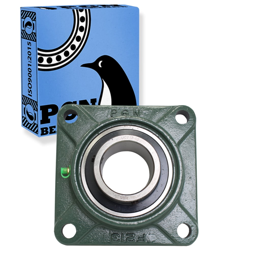 PGN UCF 213-40 Pillow Block Bearing - Square Flange Mounted Pillow Block Bearings - Chrome Steel ...