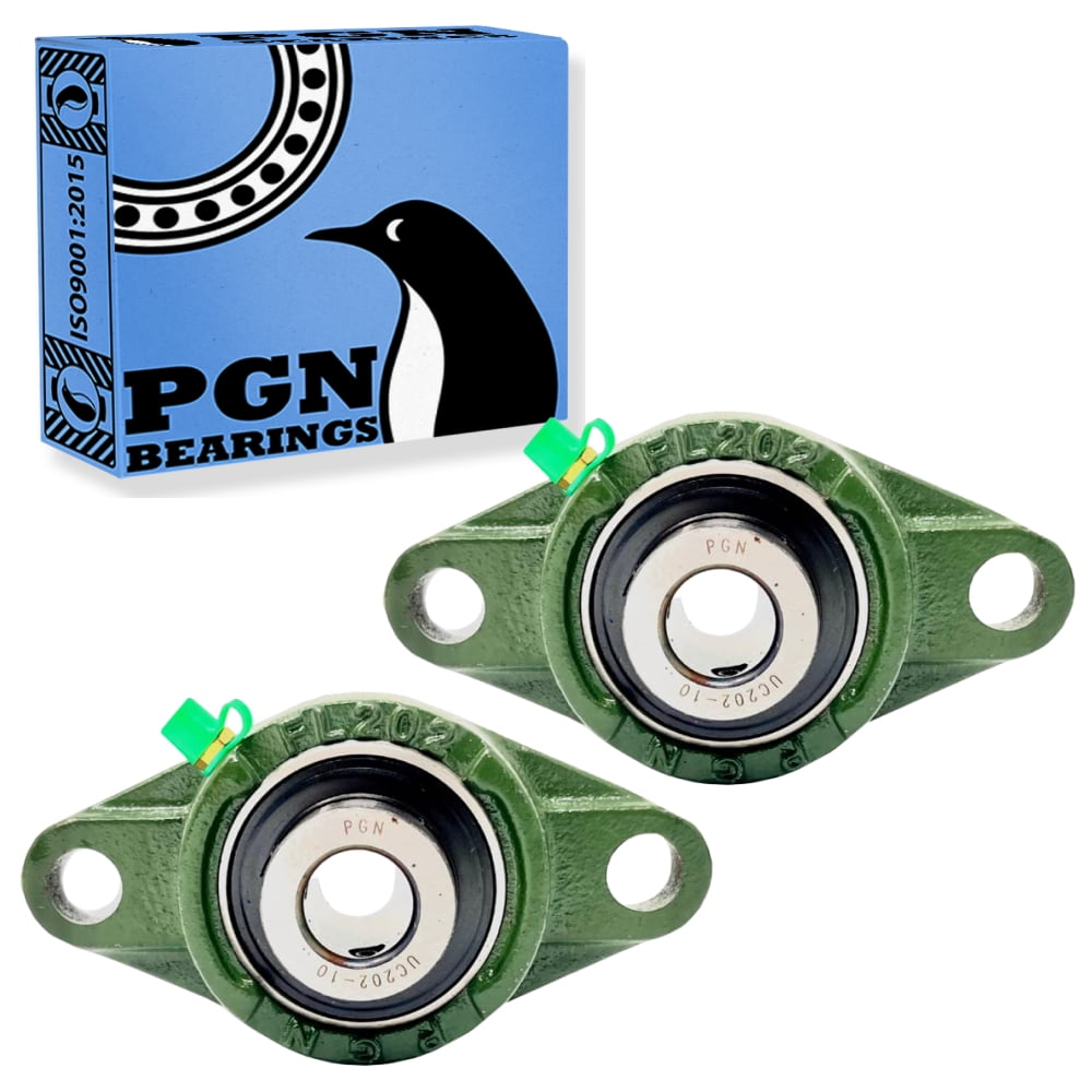 PGN - UCFL202-10 Pillow Block Flange Mounted Bearing 5/8" Inch Bore (2 PCS) - Walmart.com
