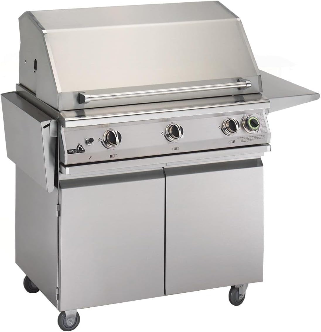 PGS Legacy S36TLP Pacifica Propane Gas Grill Head w/ Timer on Wheeled ...