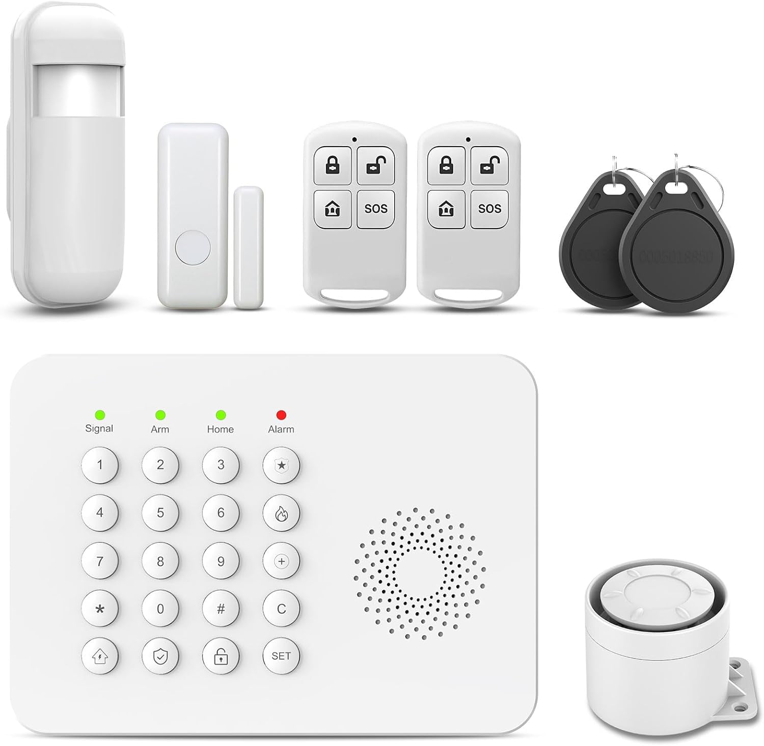 PGST WiFi Home Security System,Tuya APP Alerts Push,DIY Wireless Smart ...