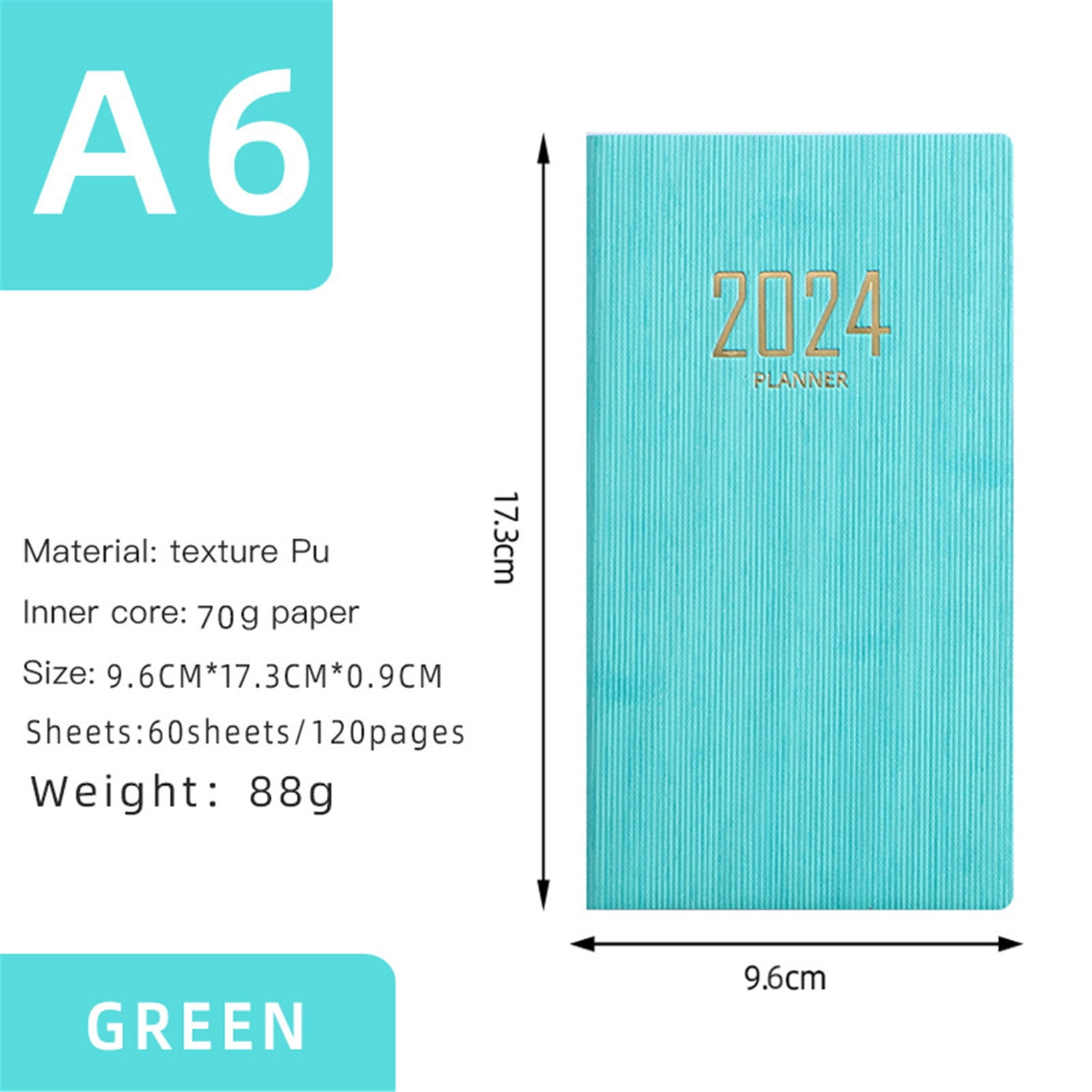 PGYONG 2024 Planner, Schedule Notebook Journaling Notebooks Daily ...