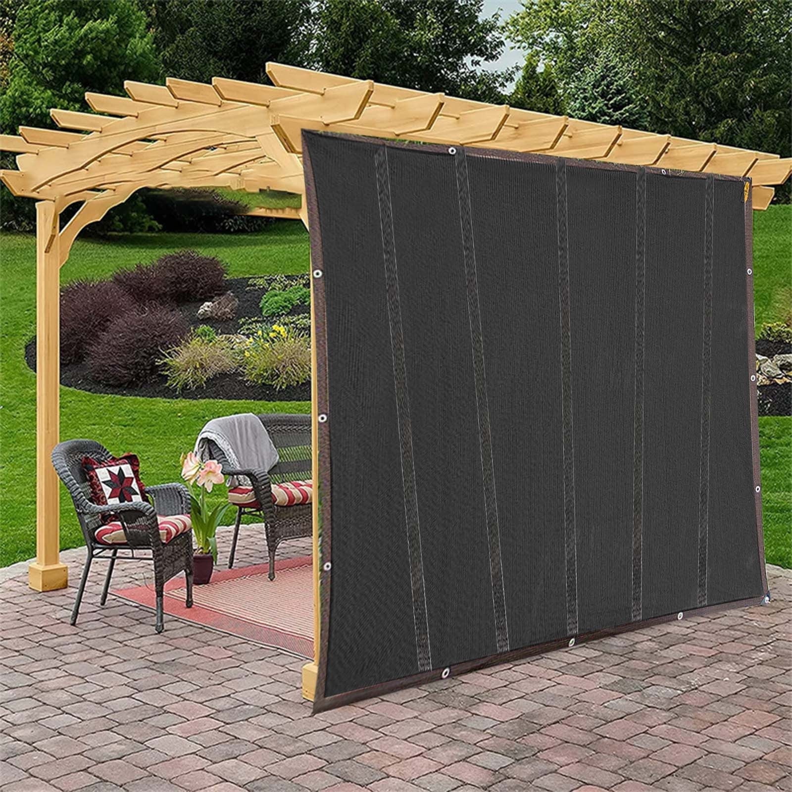PGYONG Black Reinforced Sun-Block Shade Cloth Aging Proof Mesh Shade ...
