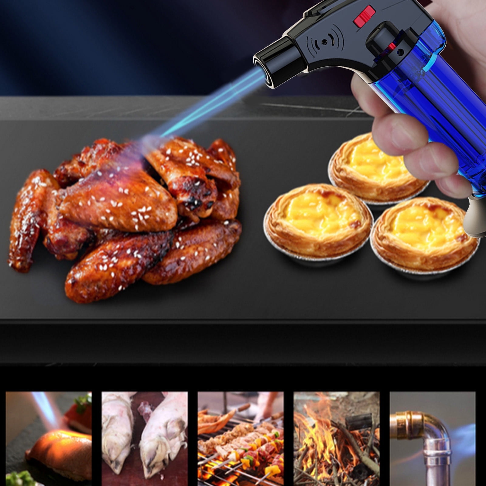 PGYONG Butane Lighter-Technical Cooking Lighter Refillable- Kitchen ...