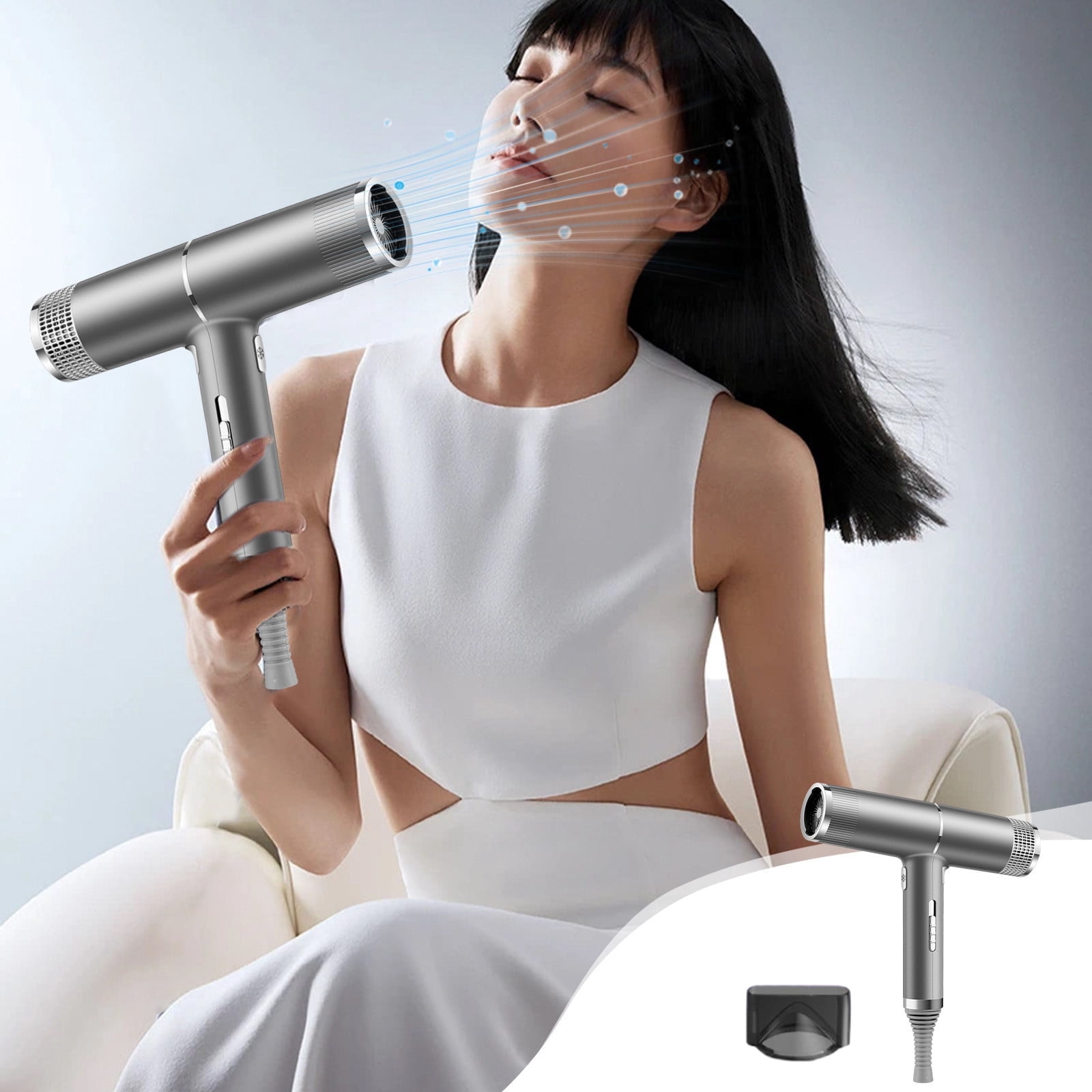 PGYONG Fast Drying Blow Dryer with Multiple Temps and Speeds for Normal ...