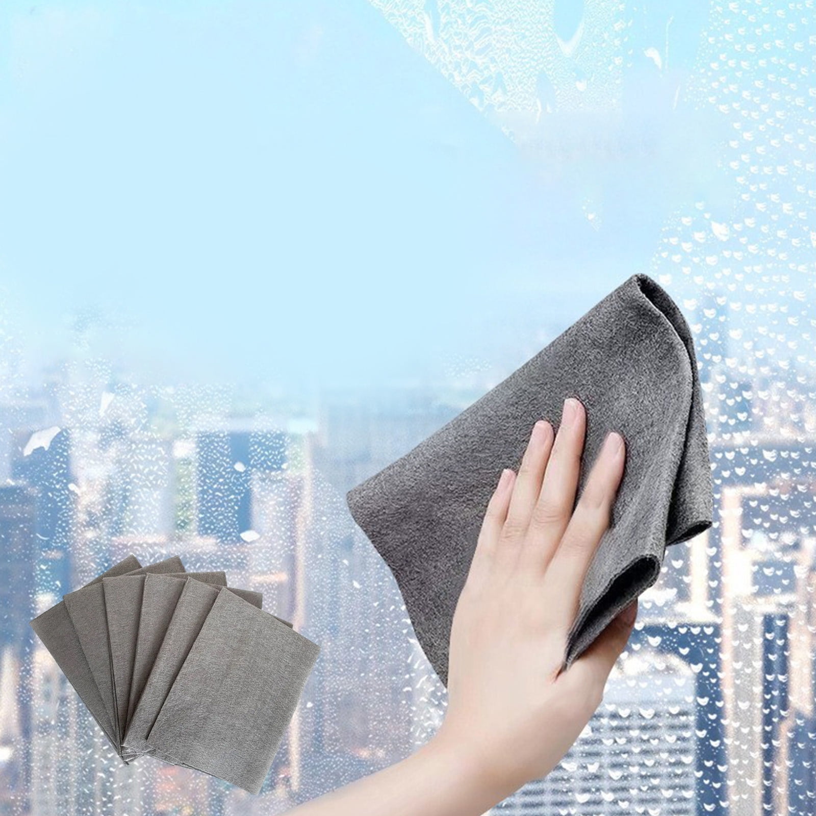 PGYONG Glass Wiping Rag Multifunctional Wiping Cloth That Does Not ...