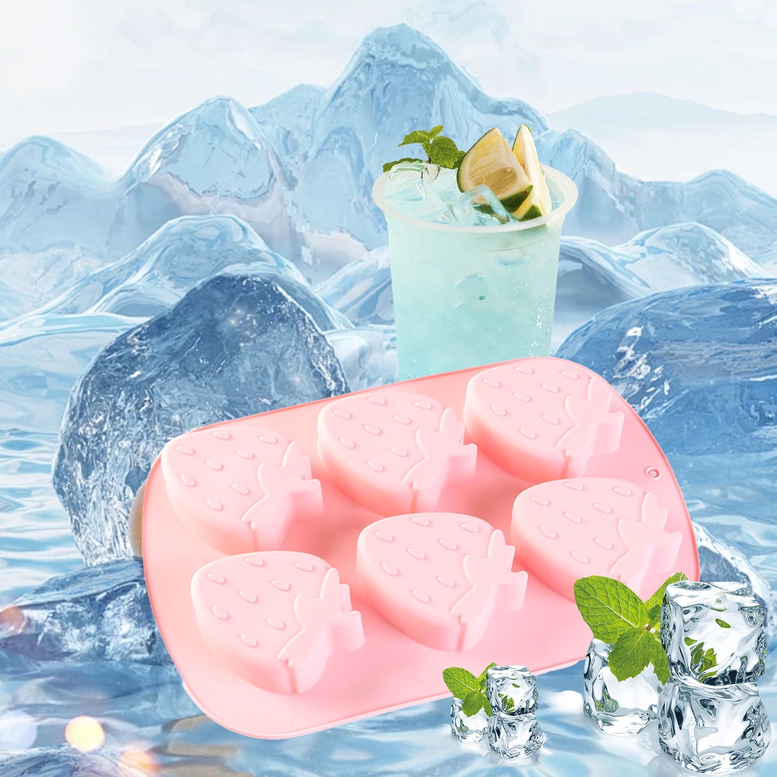 PGYONG New DIY Fruit Ice Check with Various Styles Strawberry ...