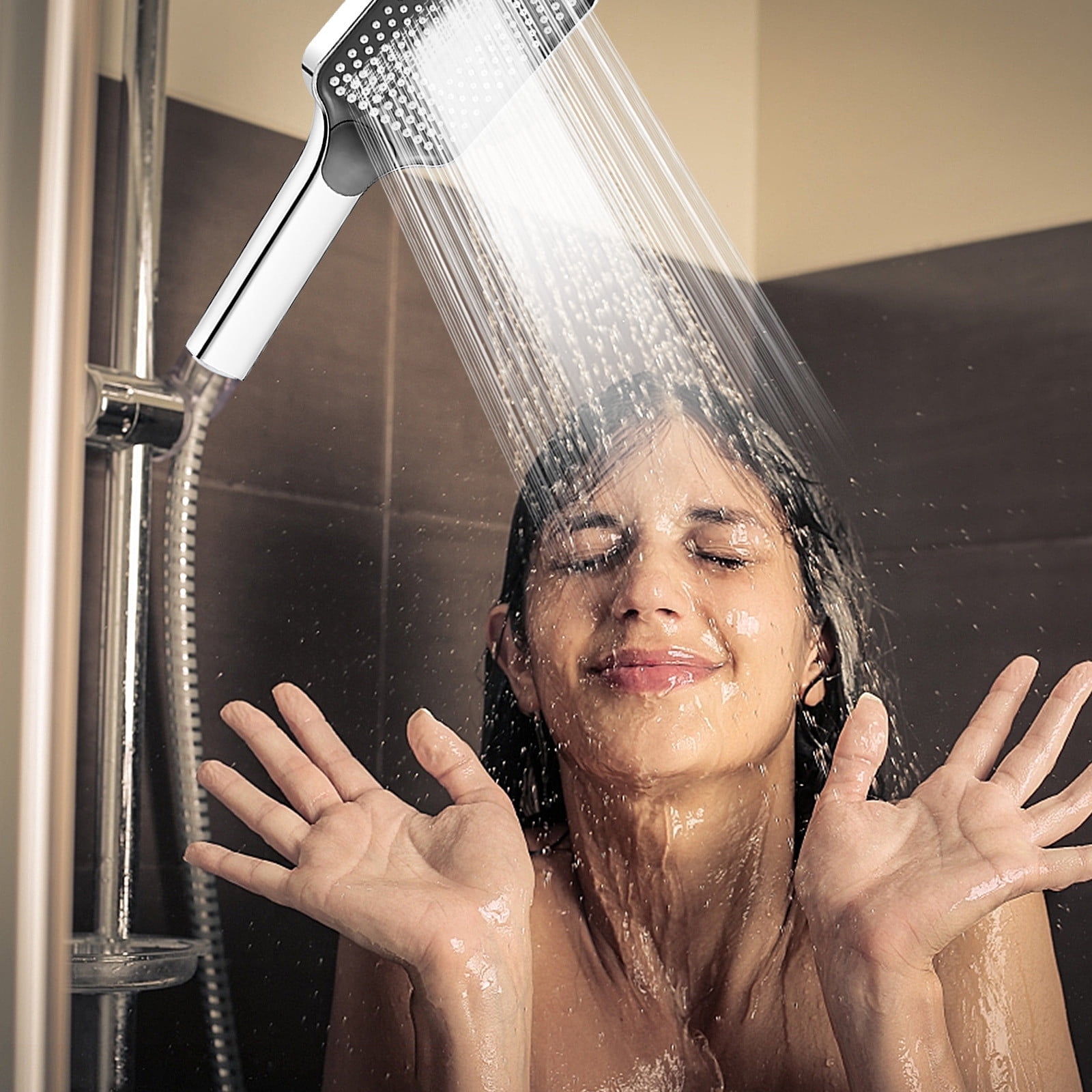 PGYONG Rectangular Handheld Shower Heads with High Pressure and 4 ...