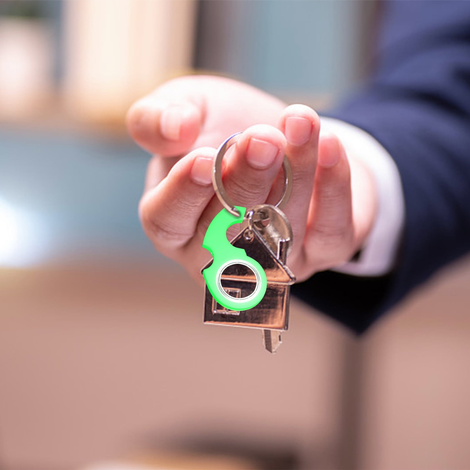 PGYONG Spinner Fidget Toy with Key Ring, Funny Finger Spinning Key ...